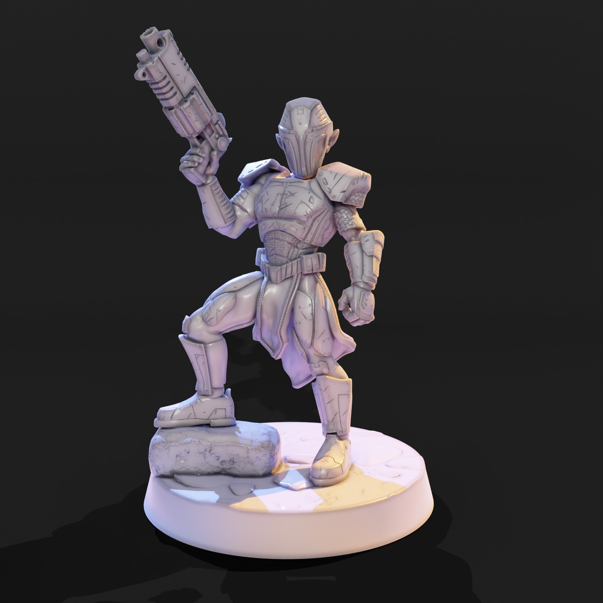 ArtStation - Space Elf Miniature