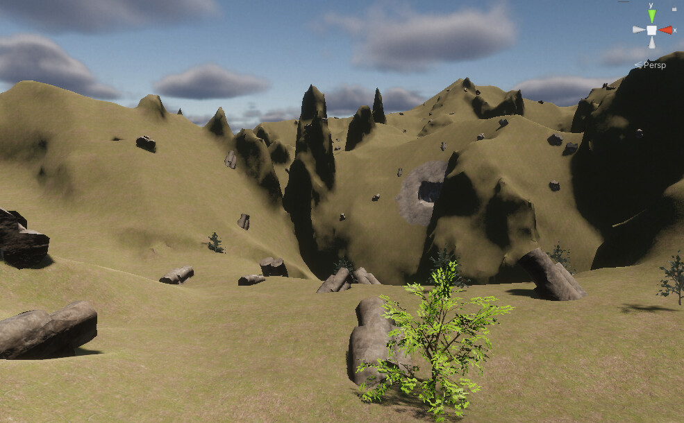 ArtStation - Terrain with cave practice (Houdini, Unity)