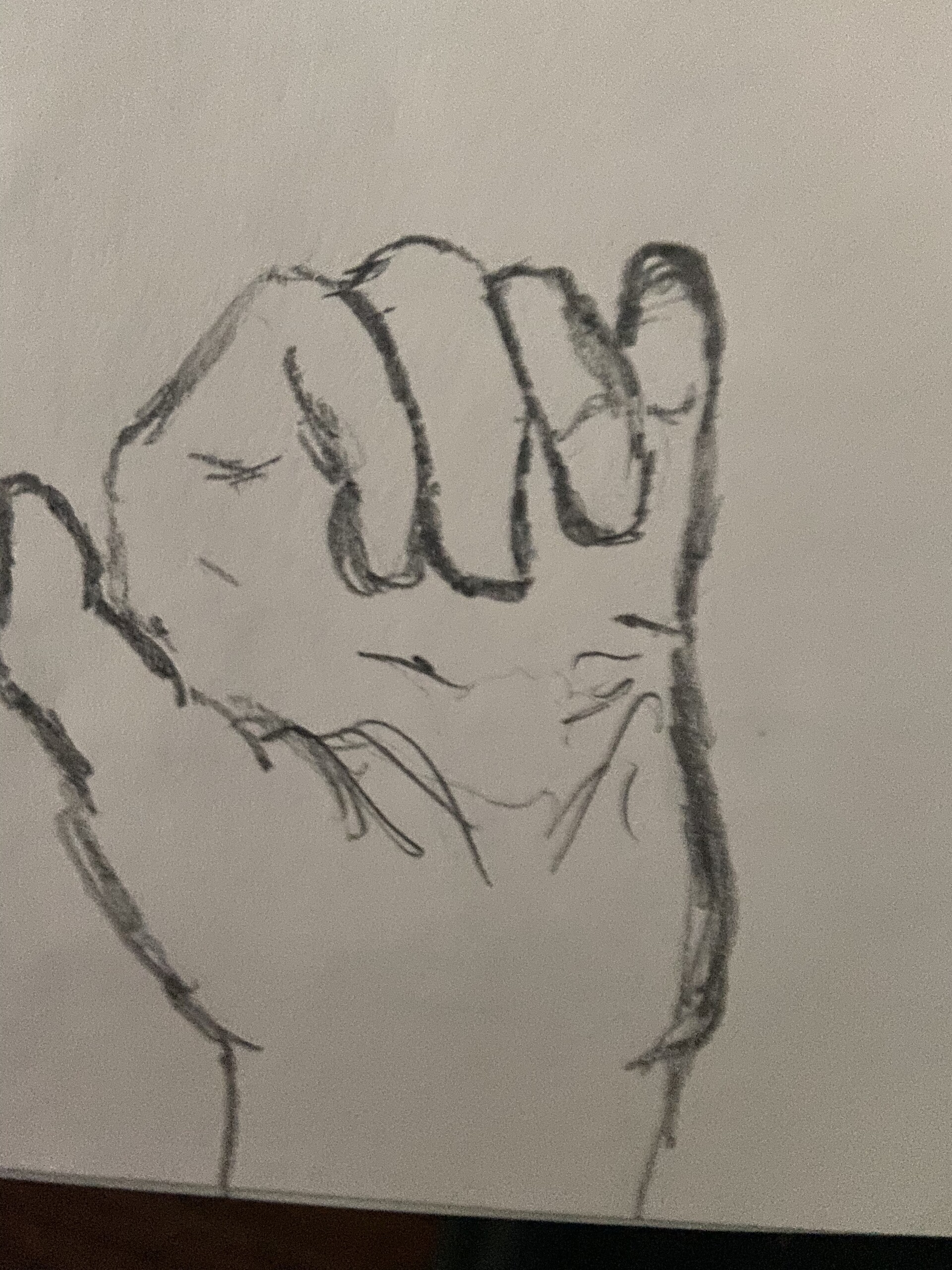 ArtStation - Left hand sketch. Very quick. Enjoy