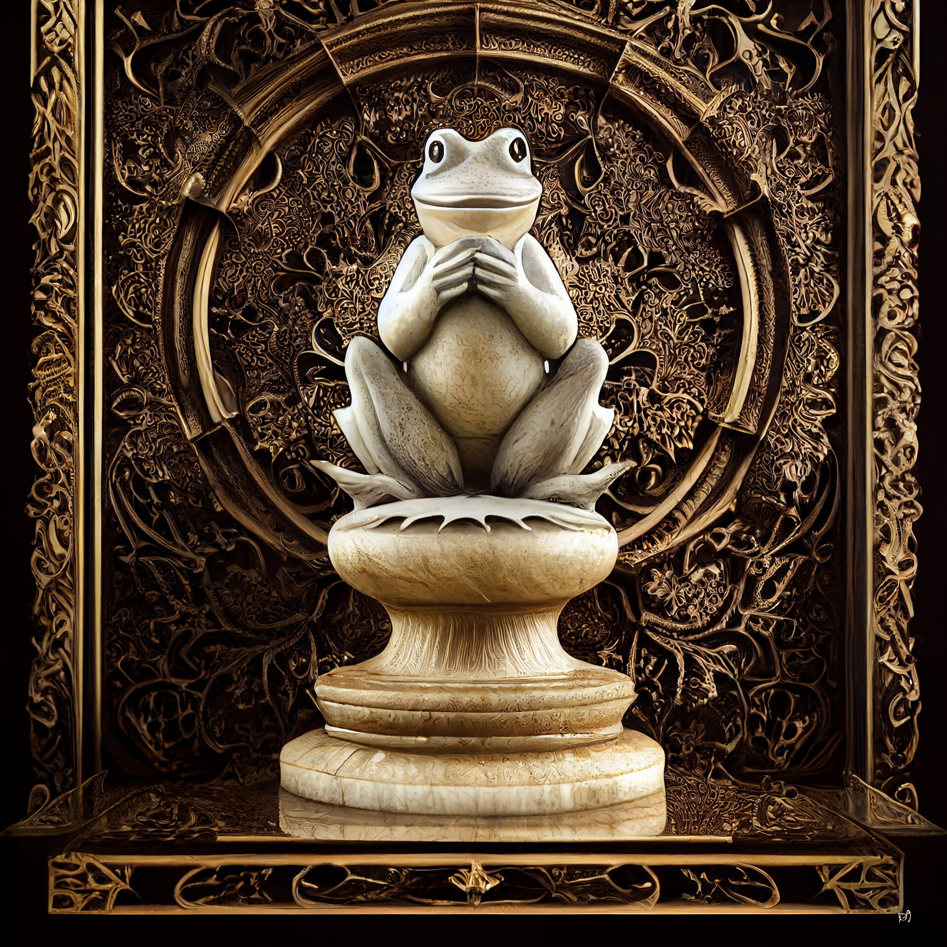 ArtStation - Frog Statues