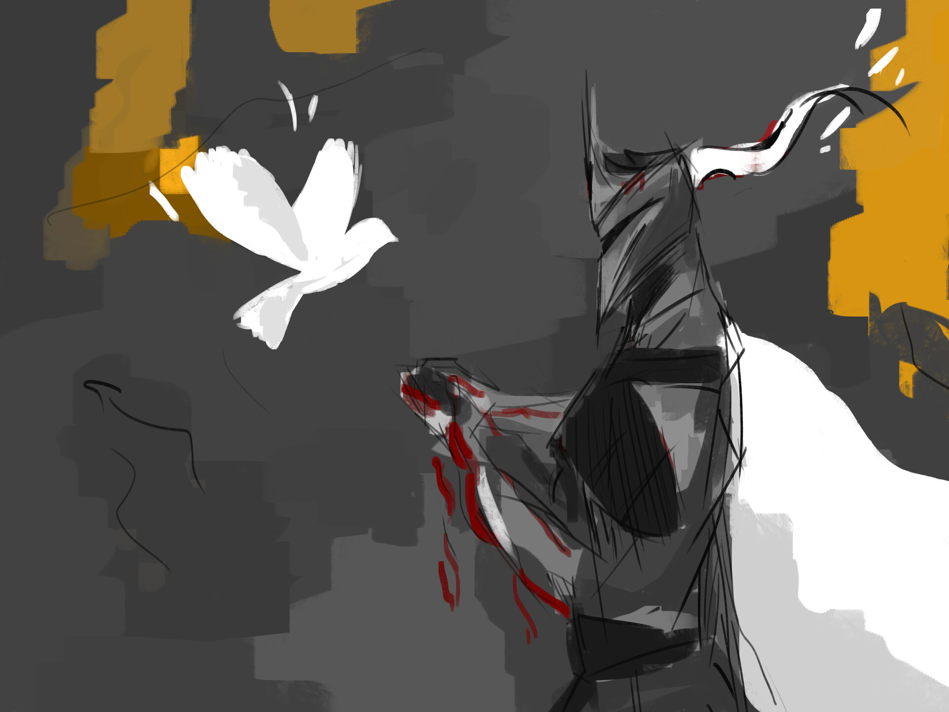 ArtStation - Knight with dove