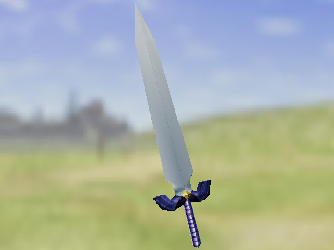 ArtStation - Master Sword in PSX Style
