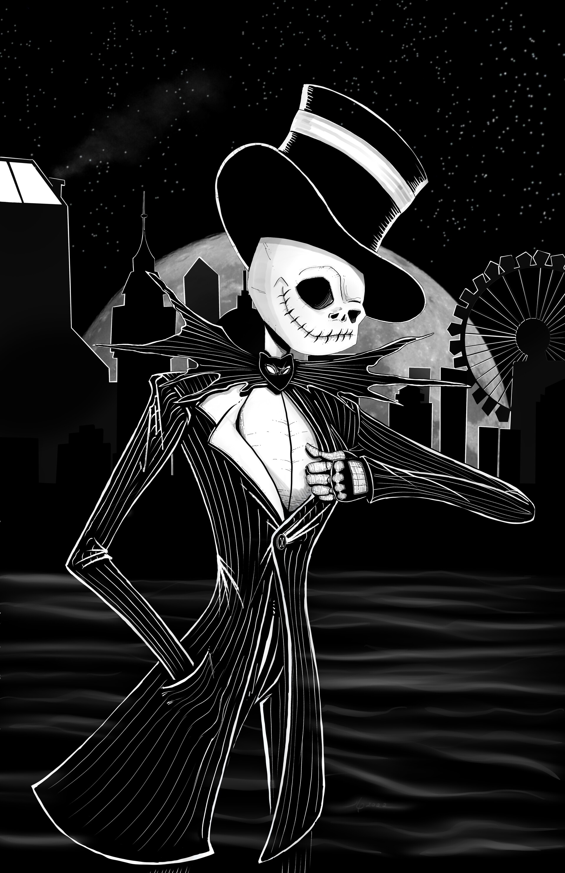 how to draw jack the ripper step by step