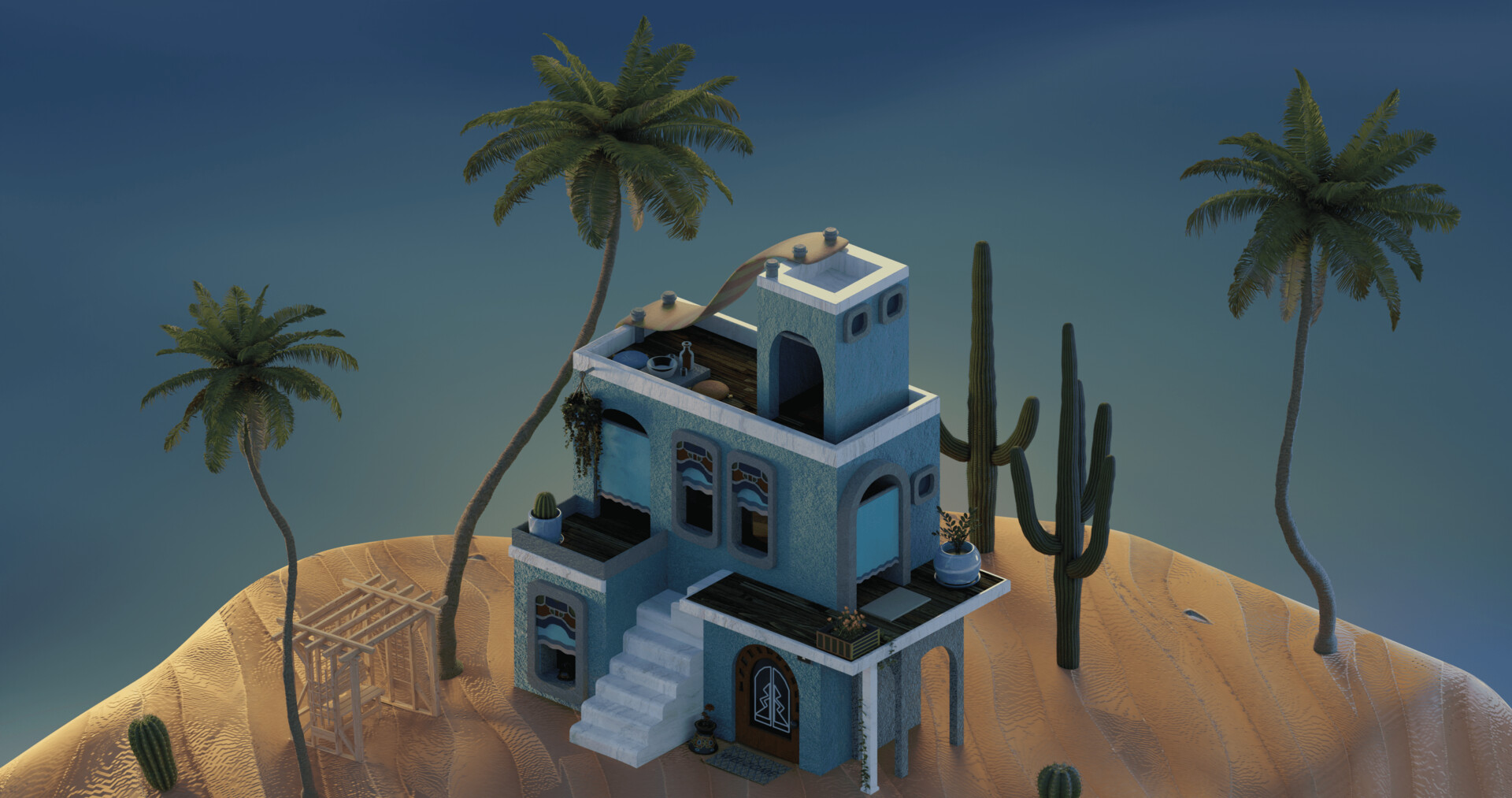 ArtStation - Desert House
