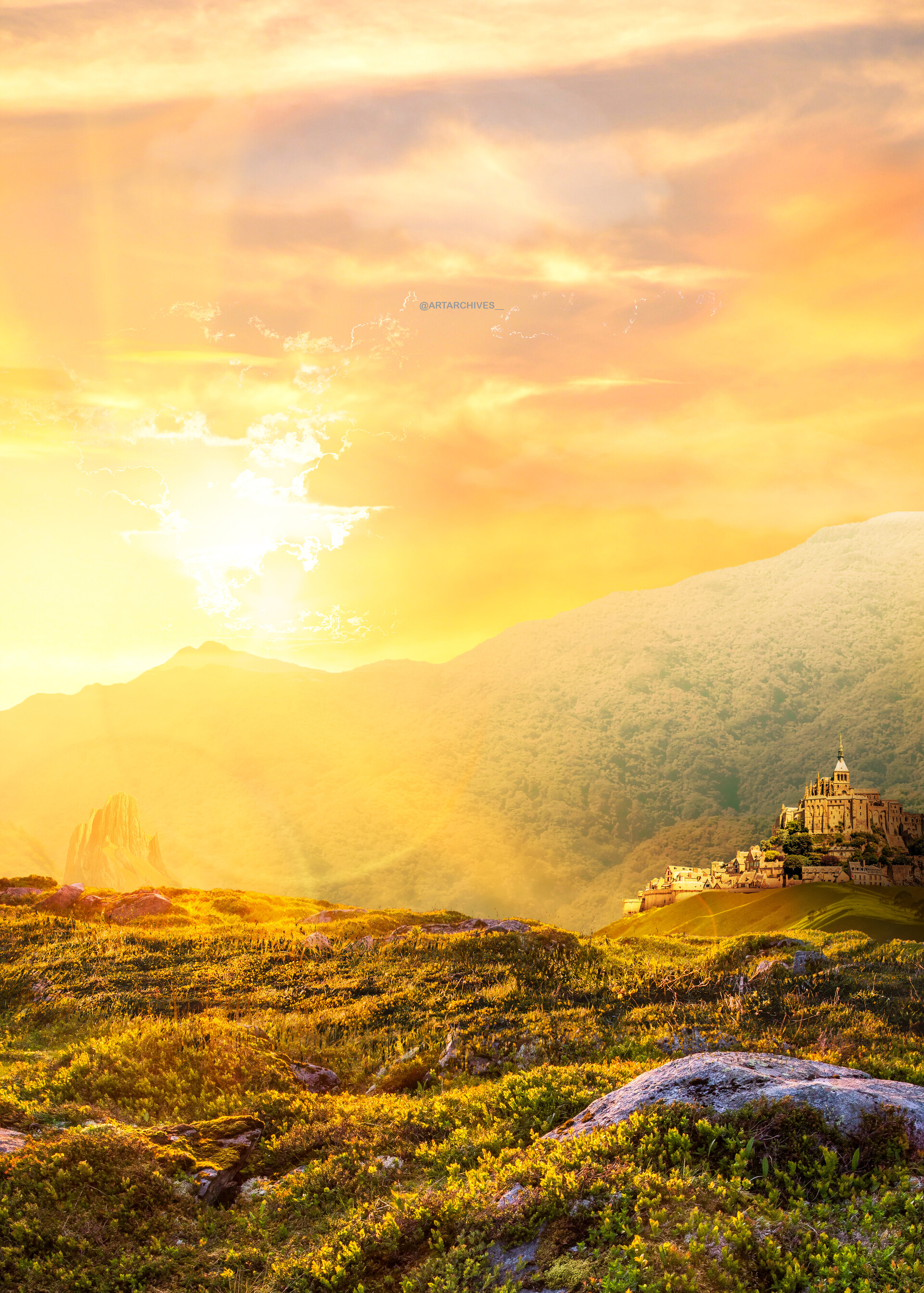 ArtStation - Sun Burst Hills