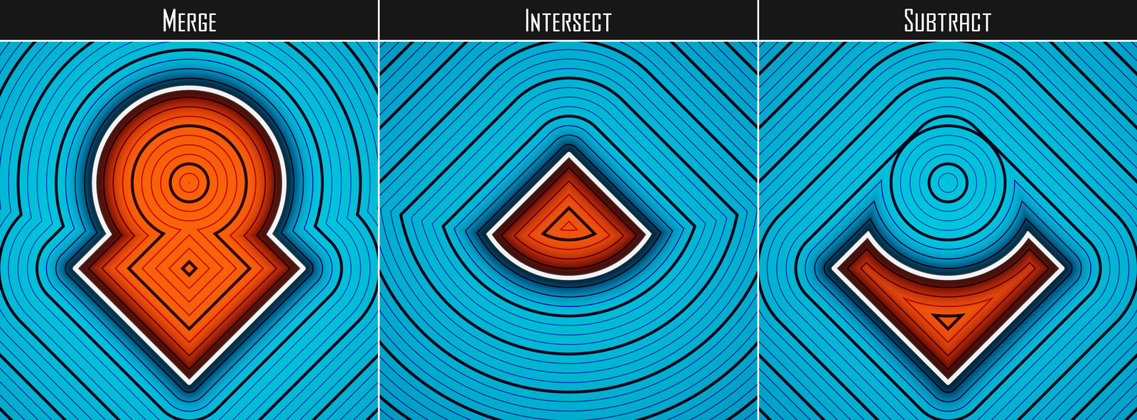 Fabrizio Bergamo - 2D SDF - Combine Shapes - Material Function Library UE5