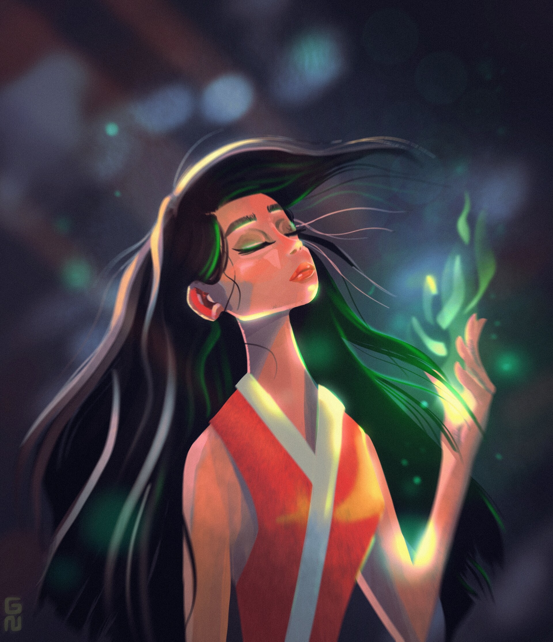 ArtStation - Green Fire