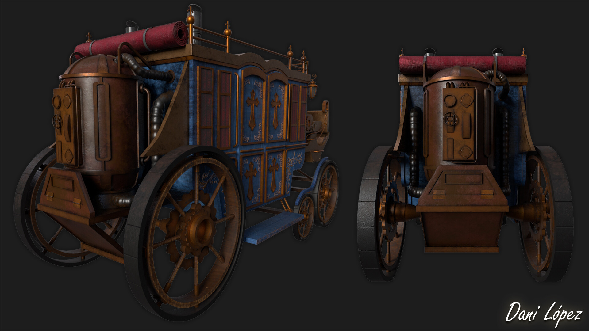 Dani López Honrubia - Steampunk cart