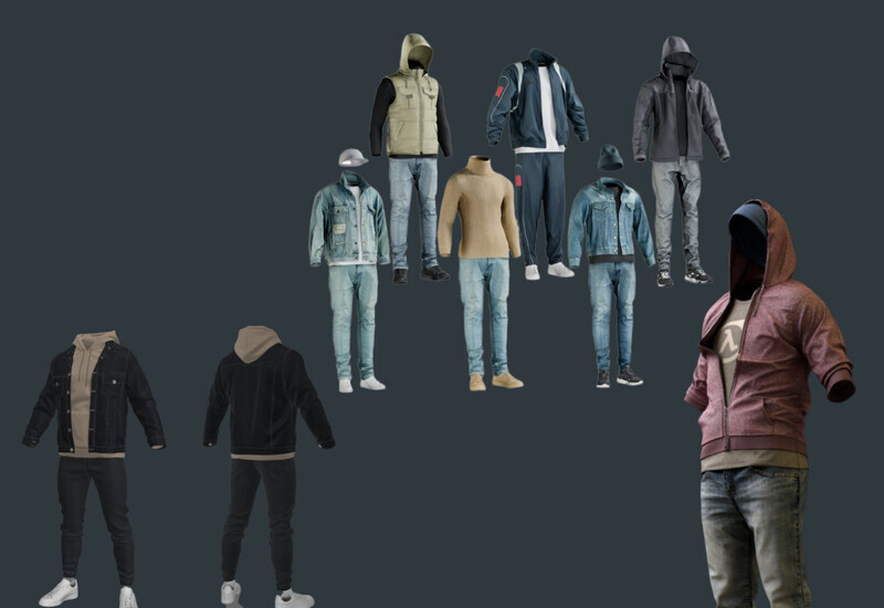Muizz Studio - 3D CLOTHING MESH/MODEL