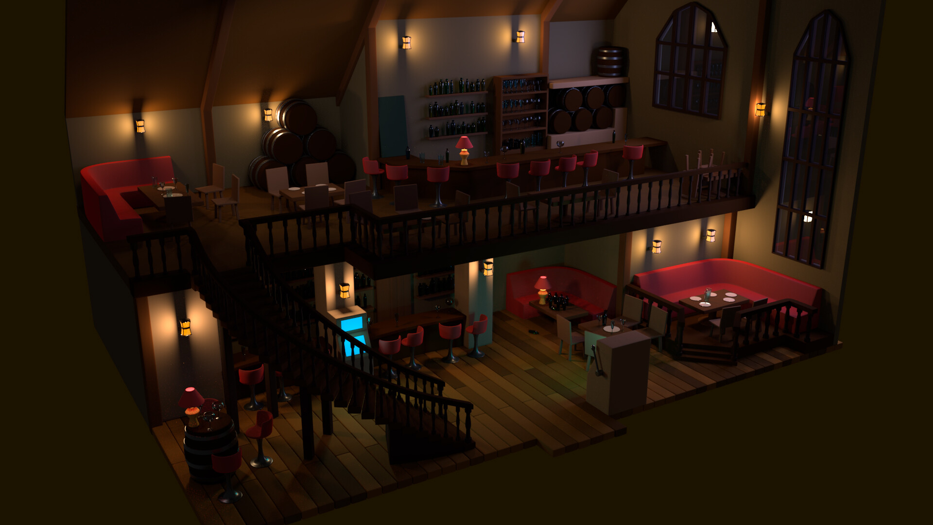 ArtStation - Cartoon Tavern