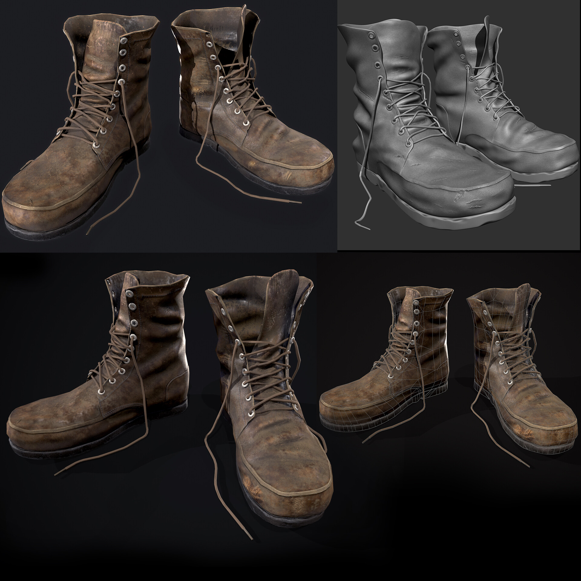 ArtStation - Old_gaming_shoes