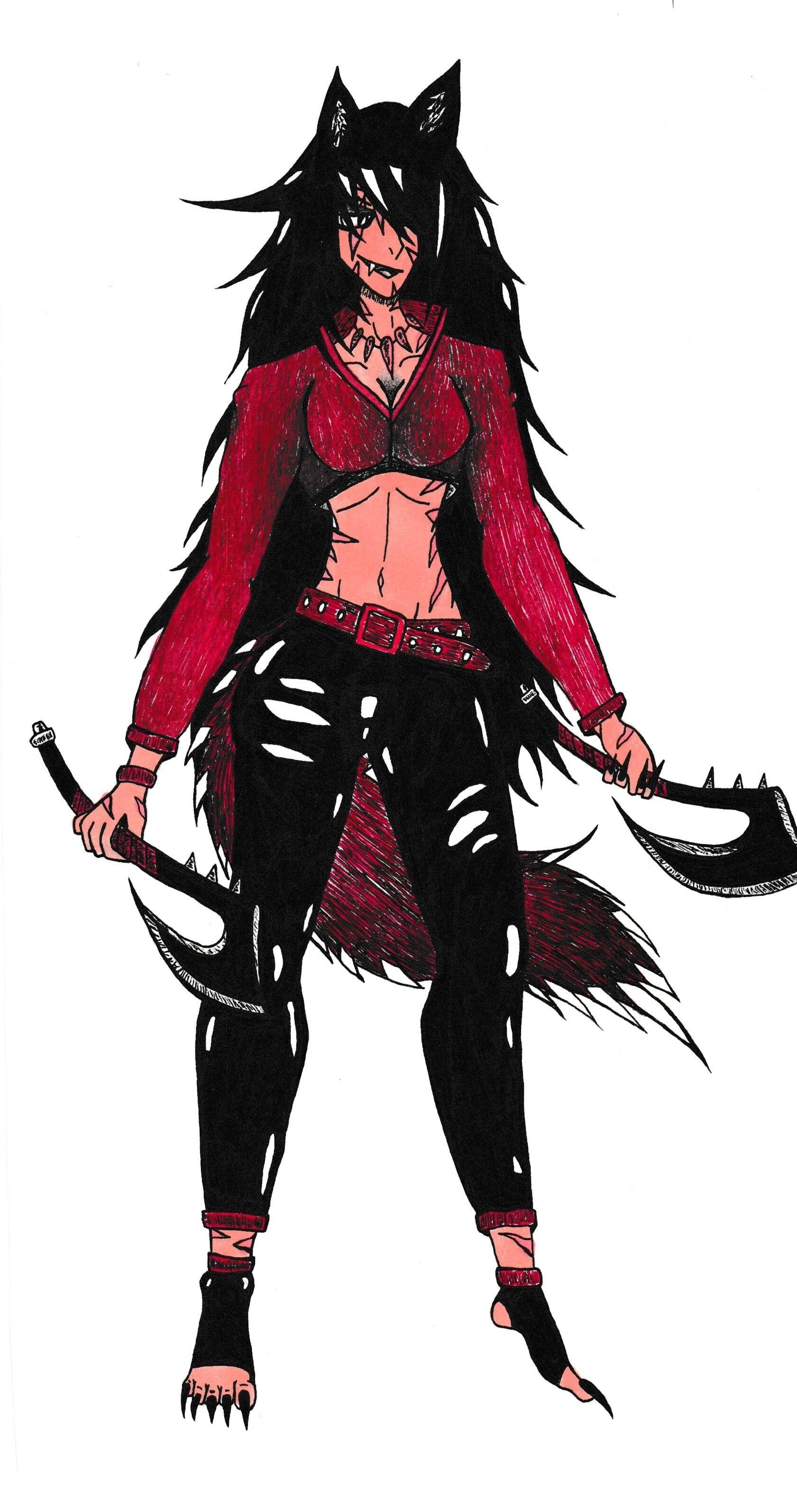 Artstation Red Wolf Girl