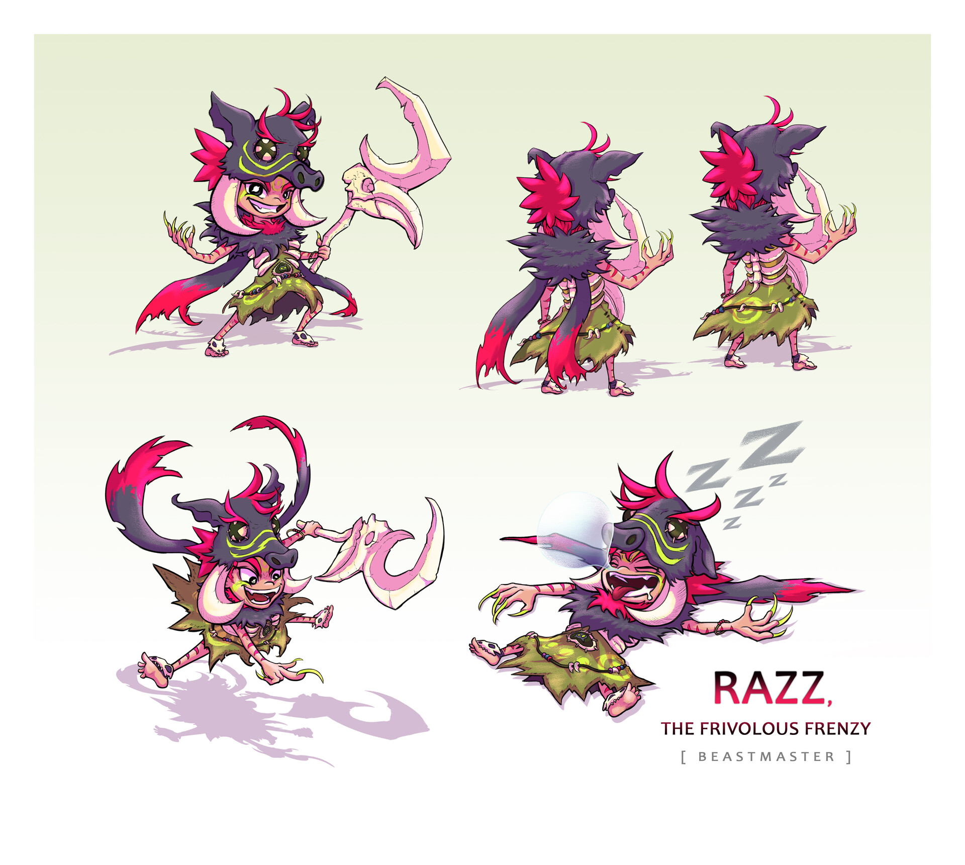 ArtStation - Character Design: Beastmaster Razz
