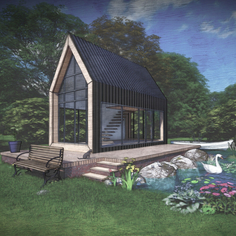 ArtStation - MyMetaHouse Cabins