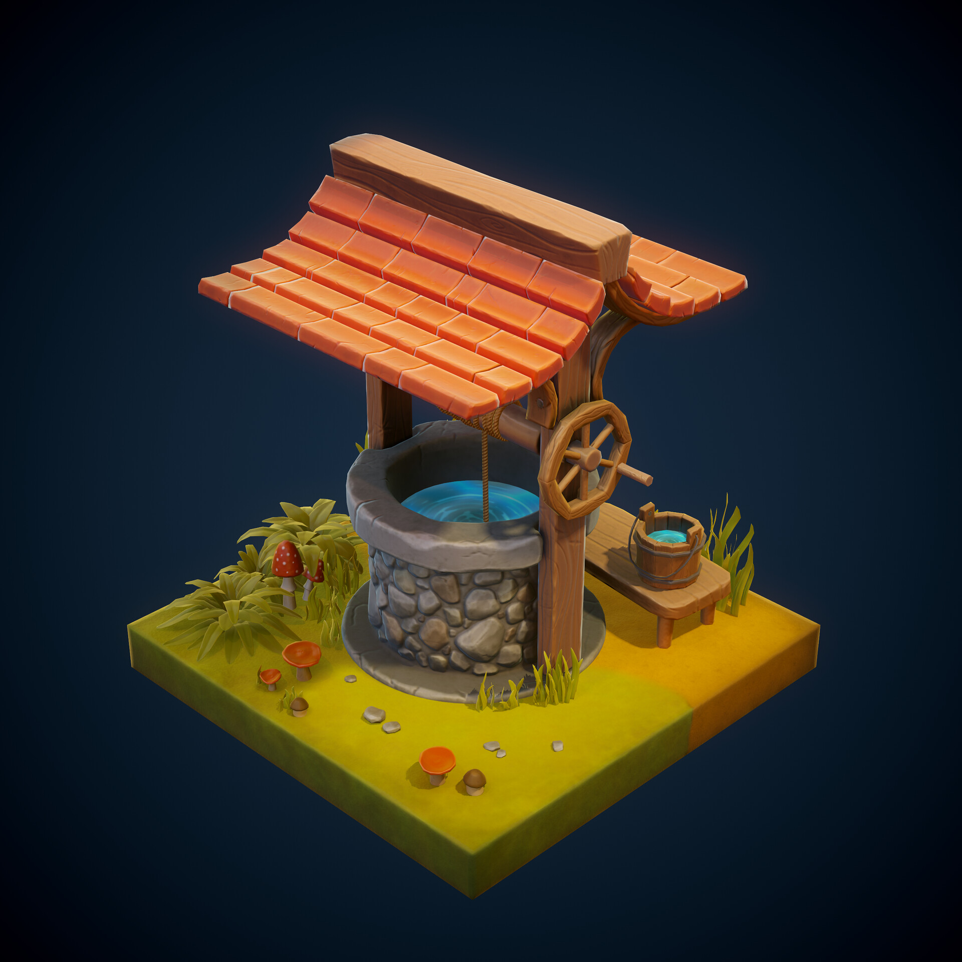 ArtStation - Stylized Well