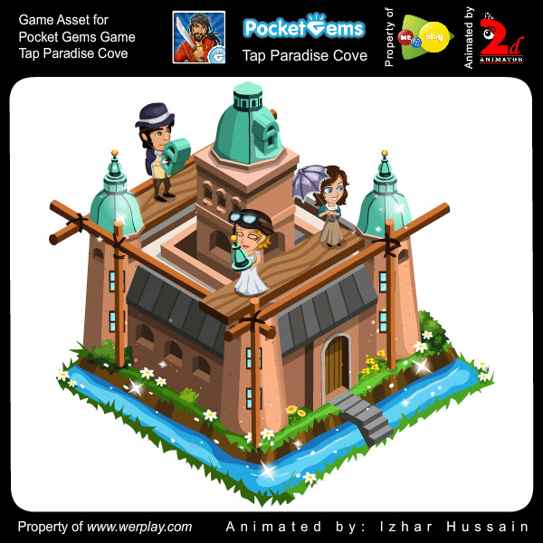 ArtStation - Game Asset - Animated Kalmar Castle For Pocket Gems Game ...