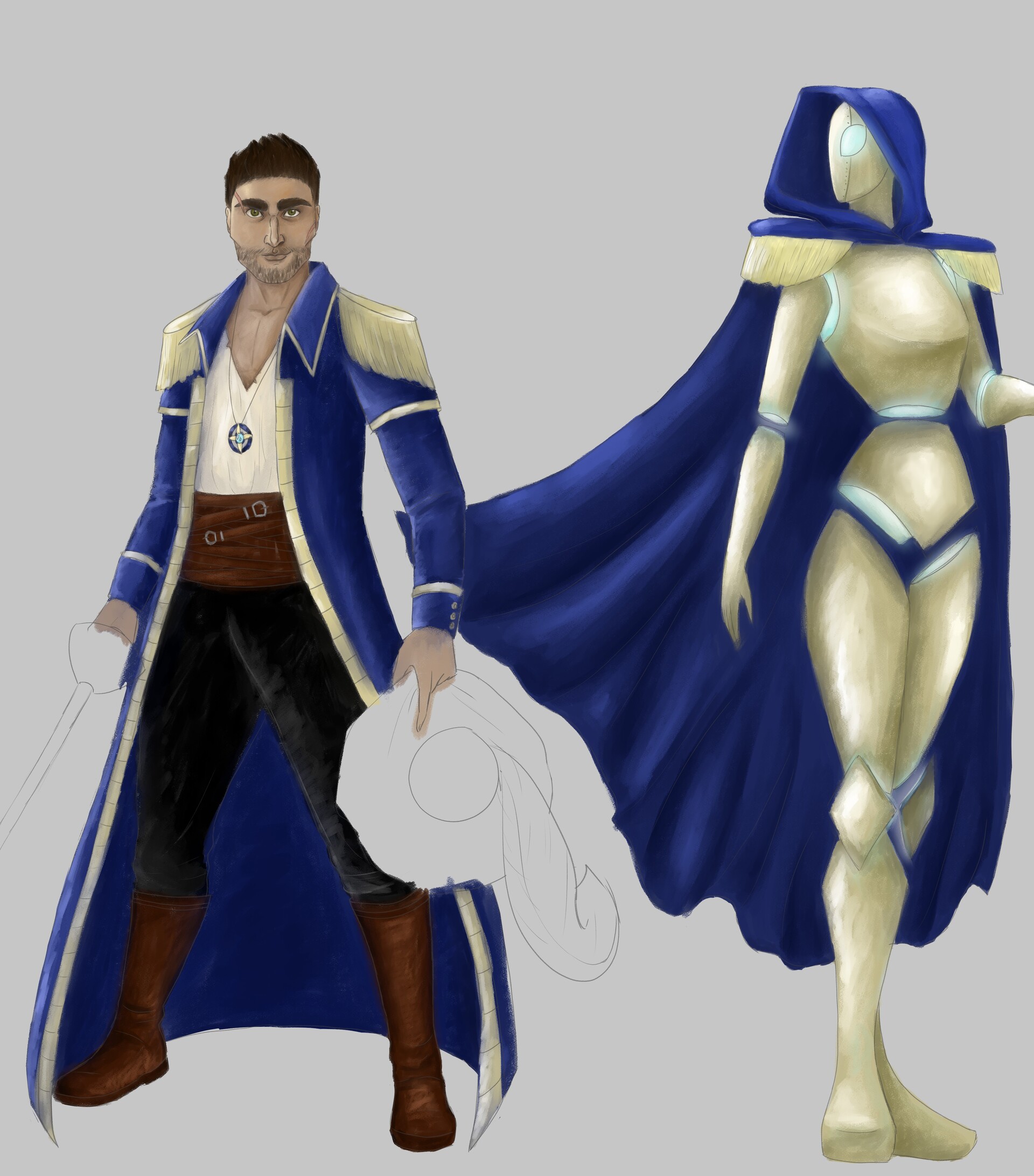 ArtStation - Captain and Quartermaster - Character exploration