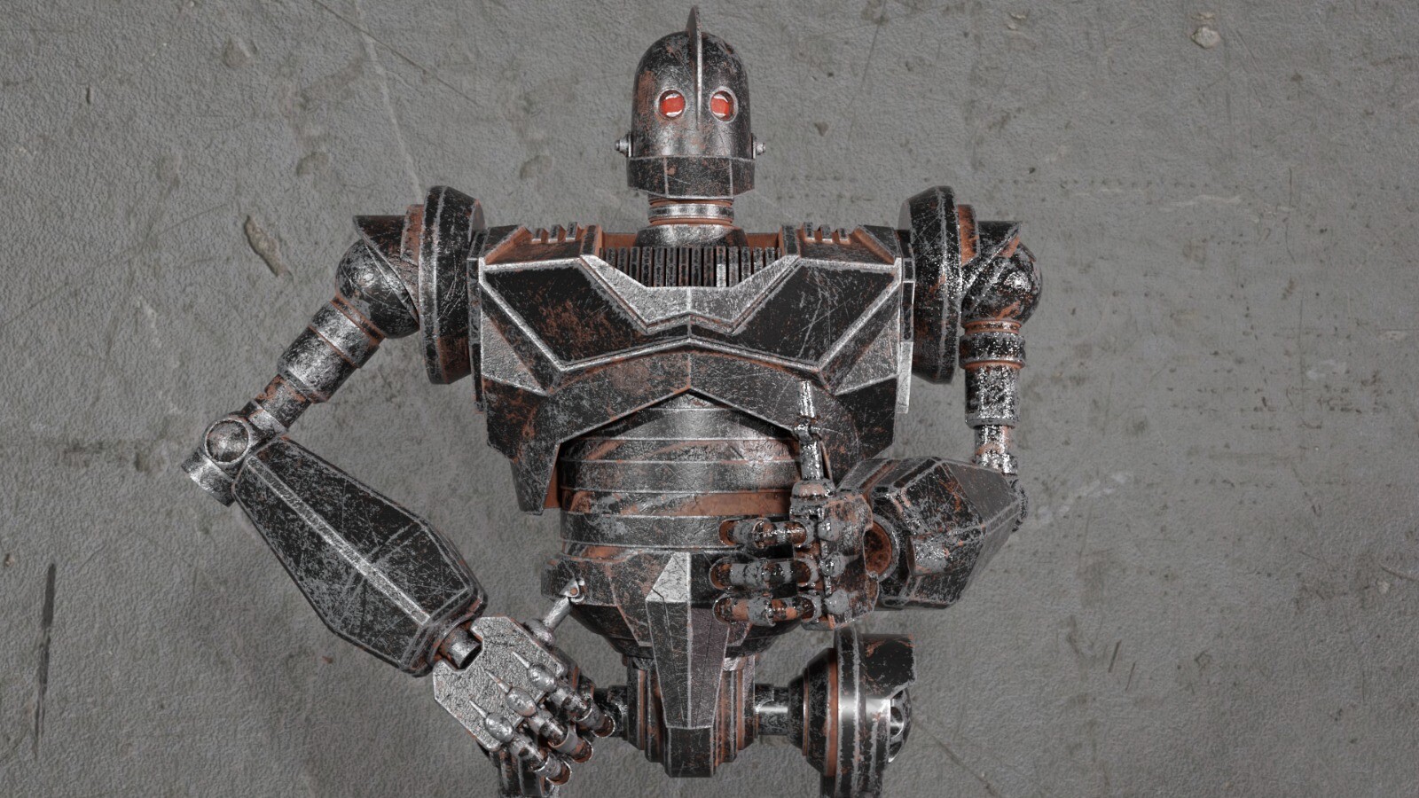 ArtStation - The Iron Giant 3D w/rig
