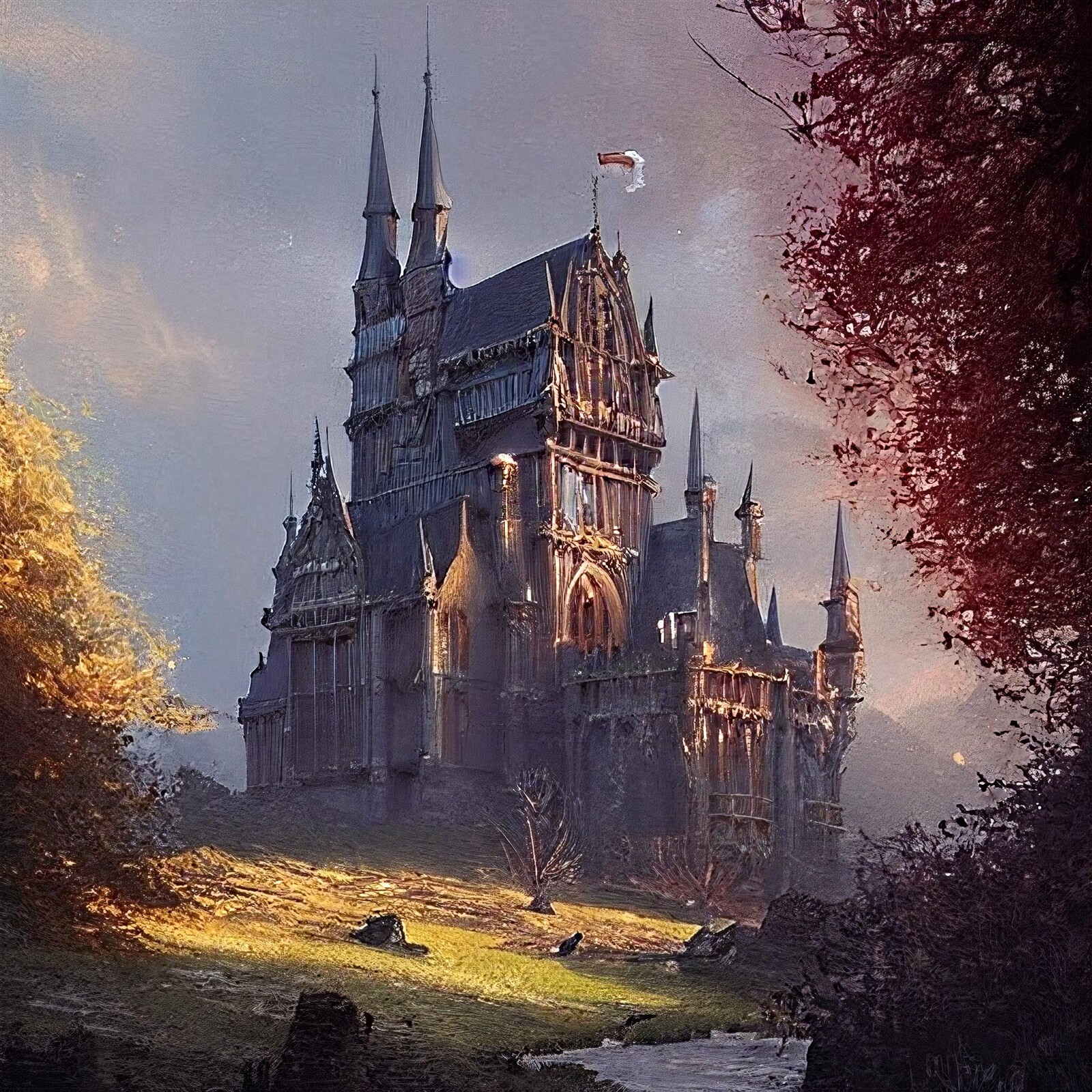 the_french_artist - Gothic revival architectural style castles