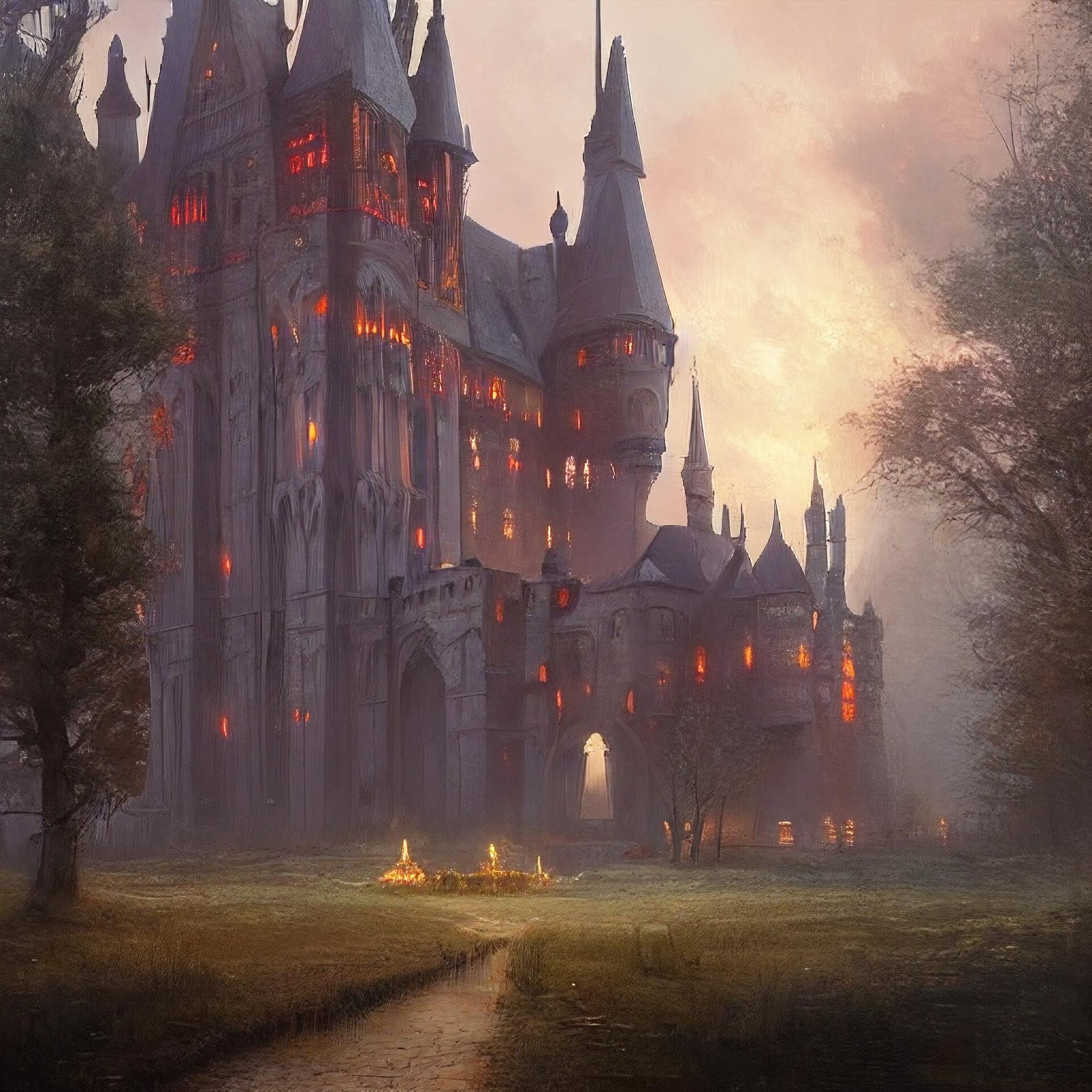 the_french_artist - Gothic revival architectural style castles