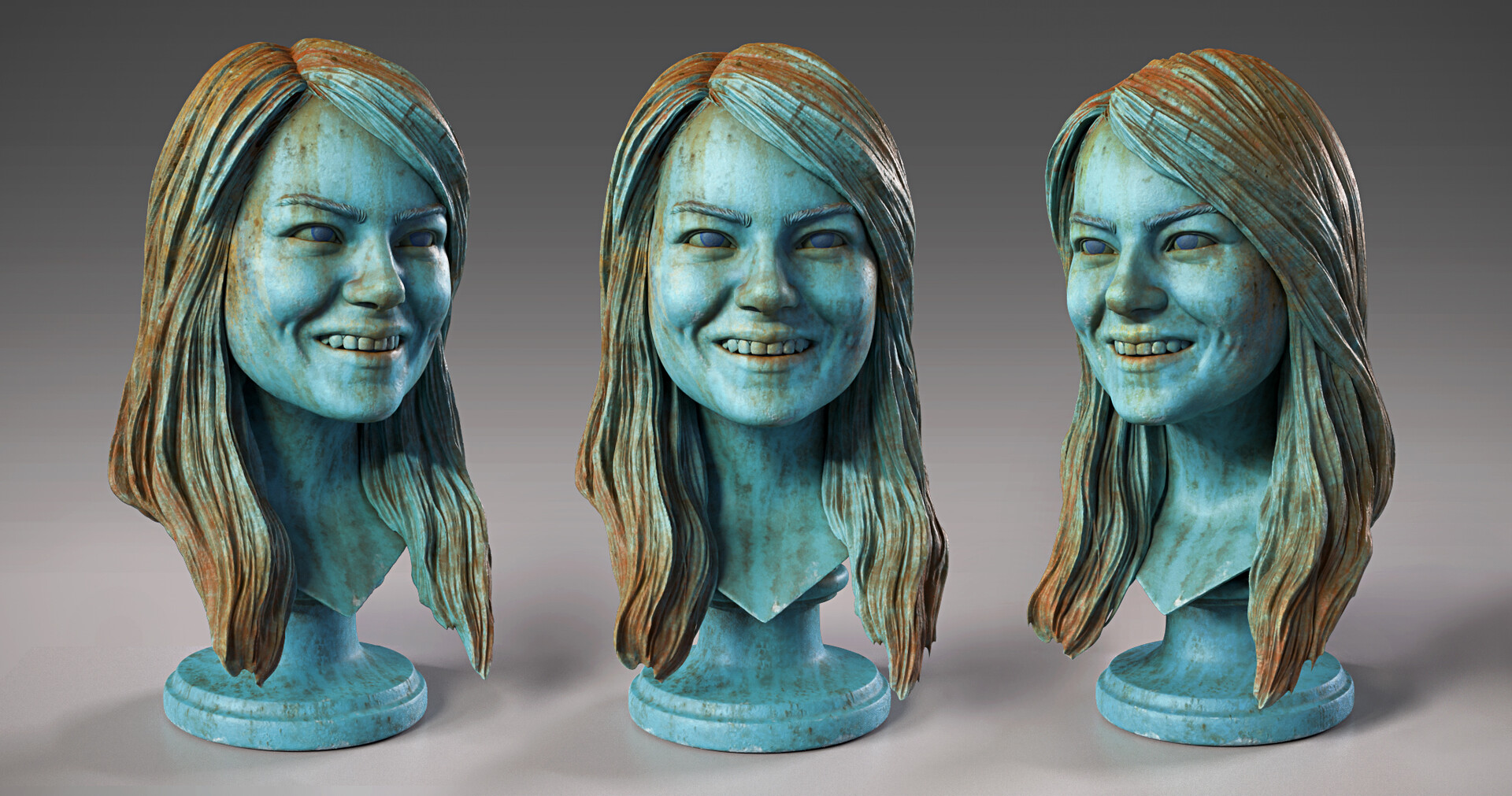 ArtStation - Emma in Stone- bust