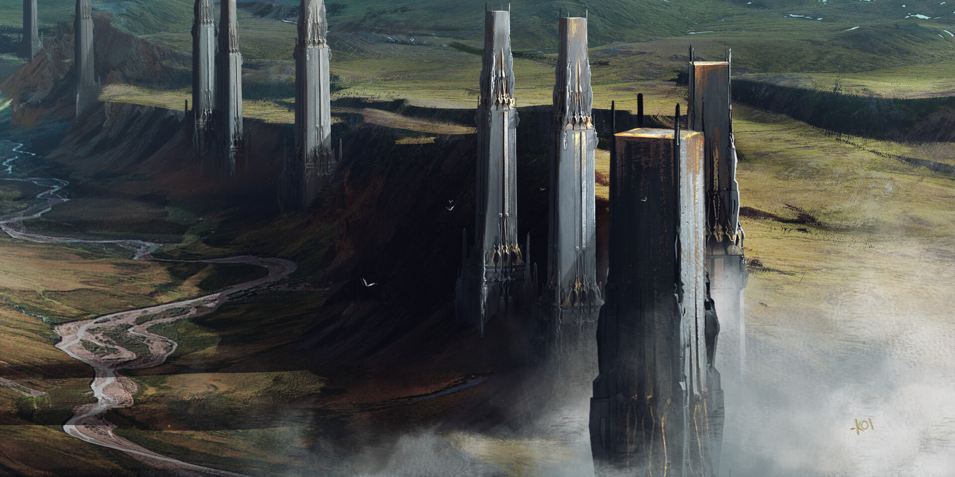 ArtStation - Valley Side Towers
