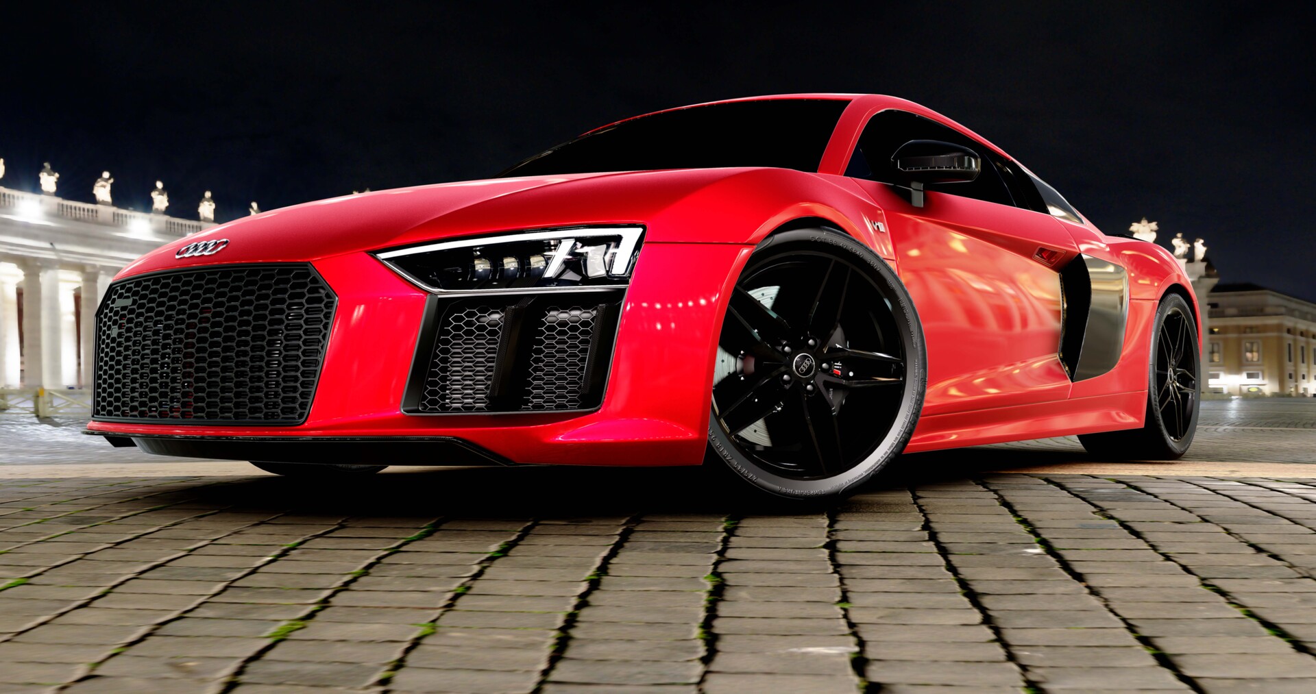 Red Audi R8 Wallpaper