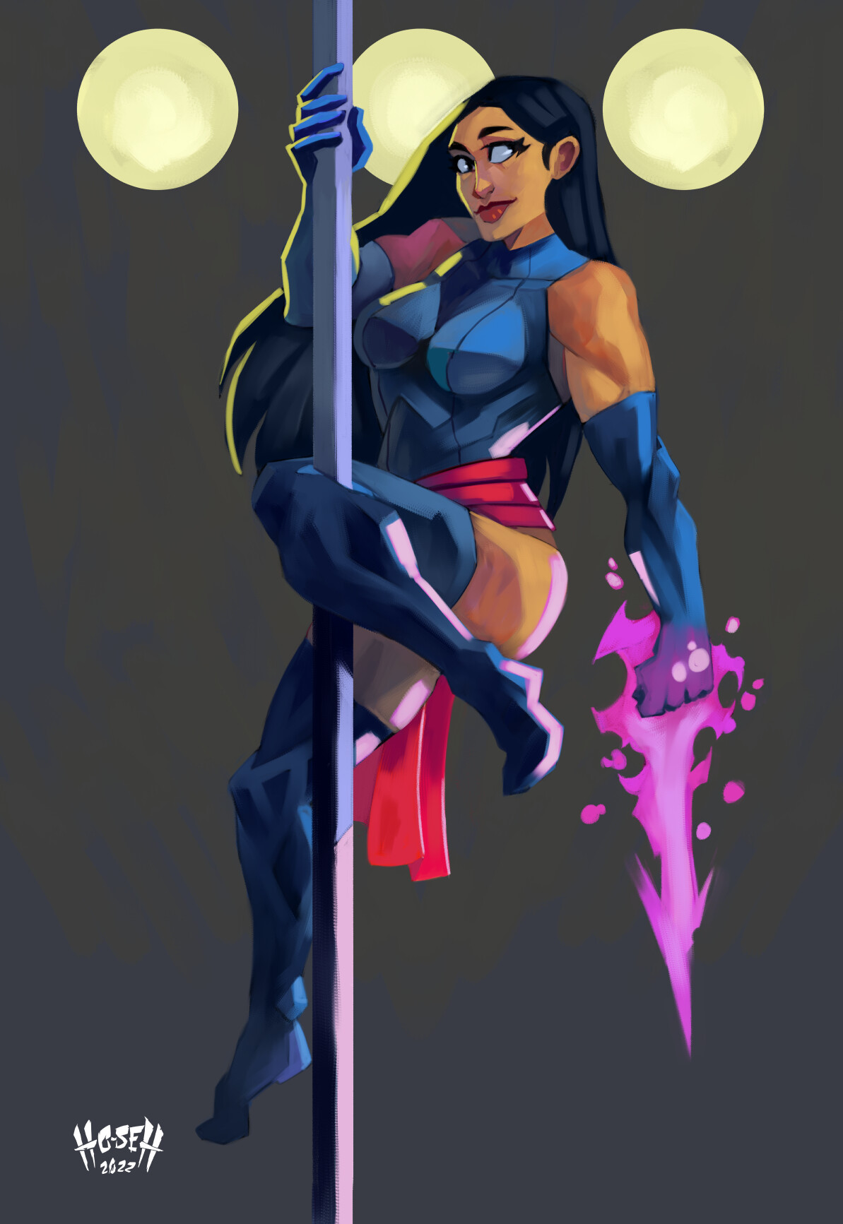 ArtStation - Psylocke: Pole Dancer