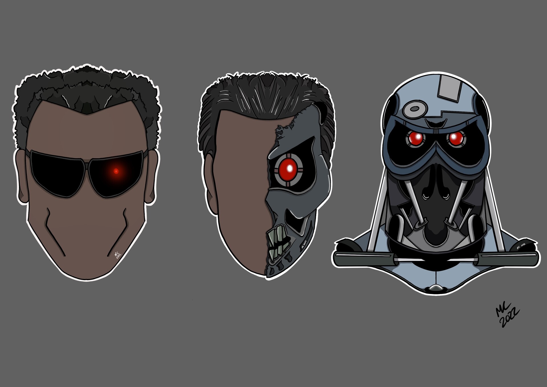 ArtStation - Terminator progress sticker set