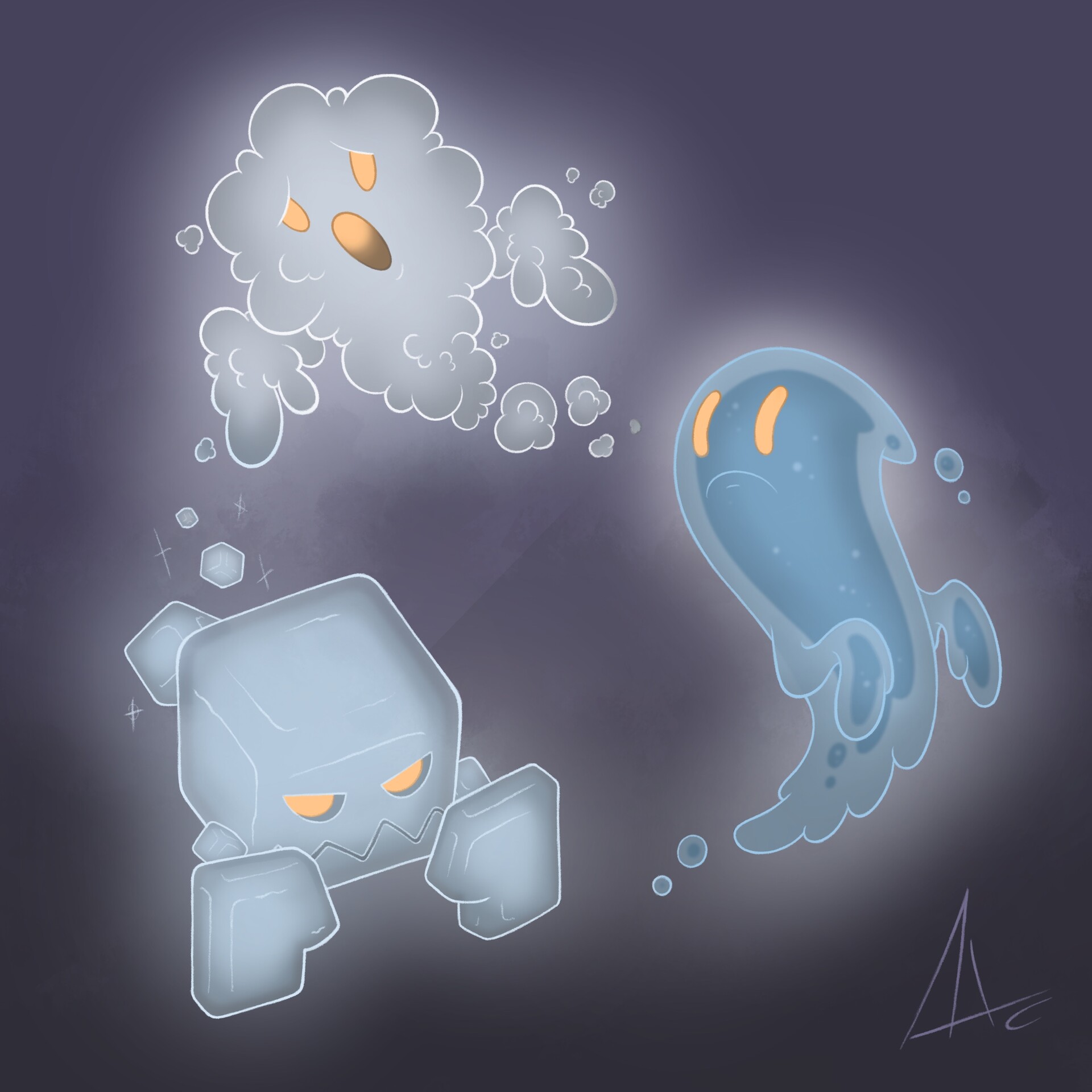 ArtStation - Water ghosts