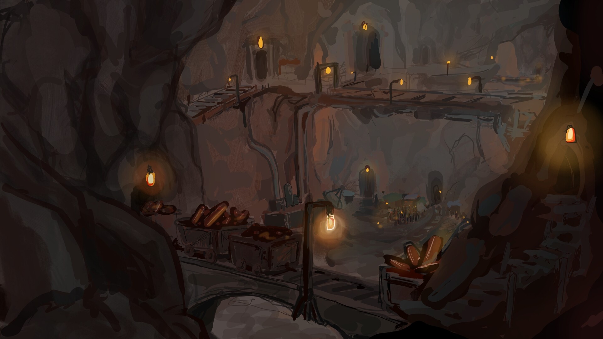 ArtStation - The mines vis dev- Ballad of the Lark