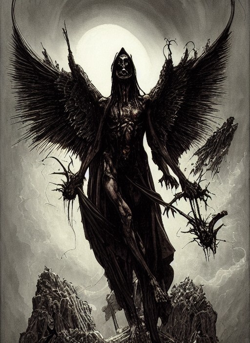 ArtStation - Samael Angel of Death