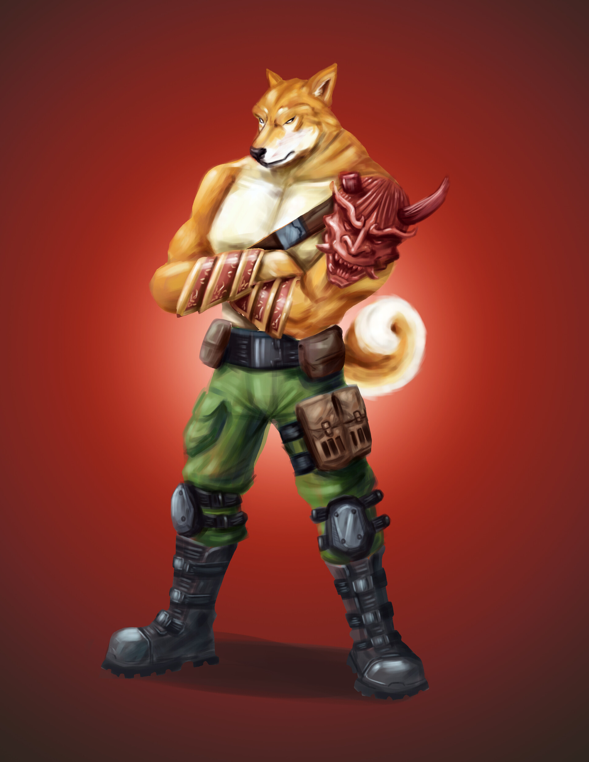 ArtStation - Shiba Soldier