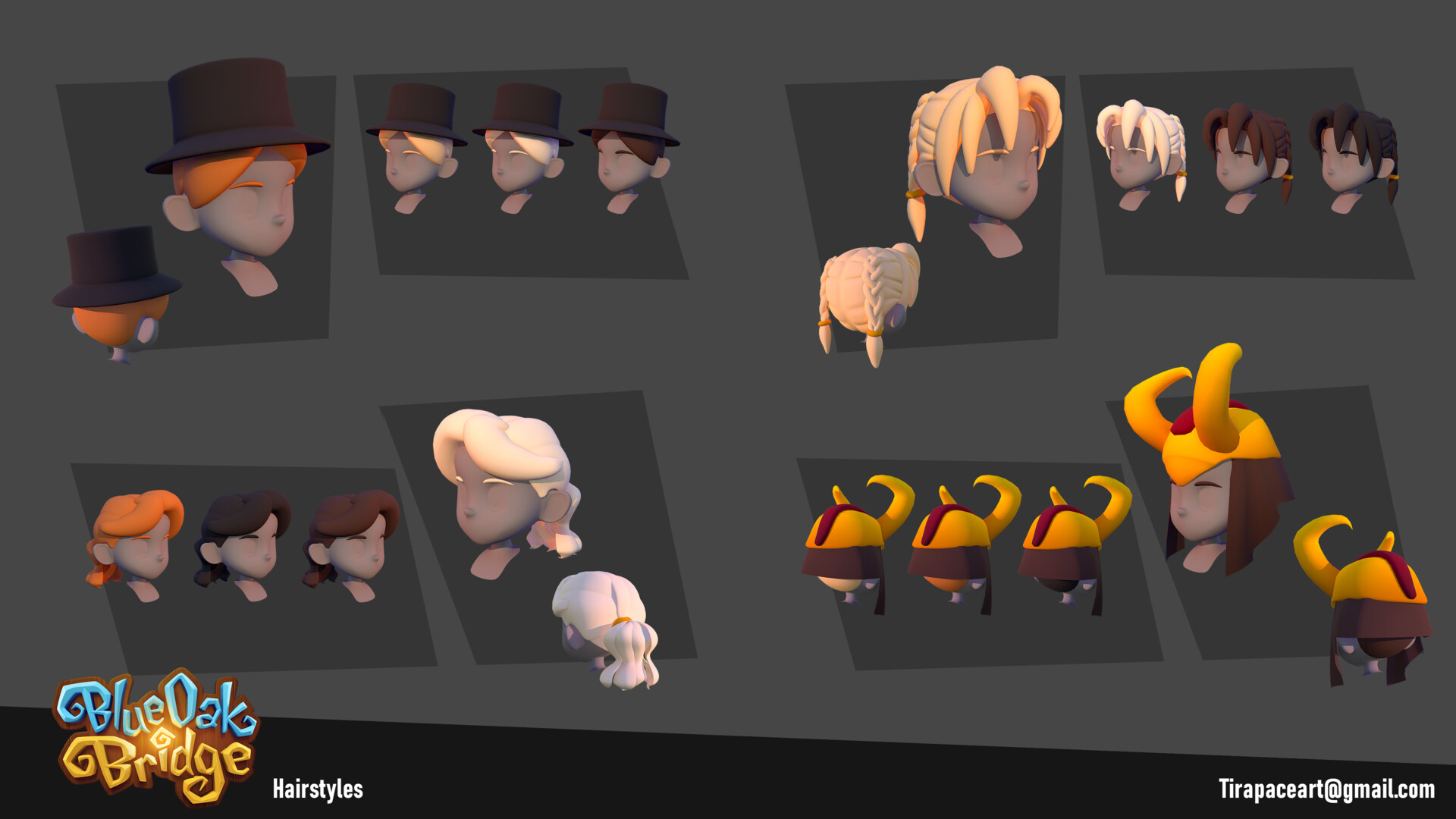 Tira Pace - Blue Oak Bridge: Hairstyle Pack 1