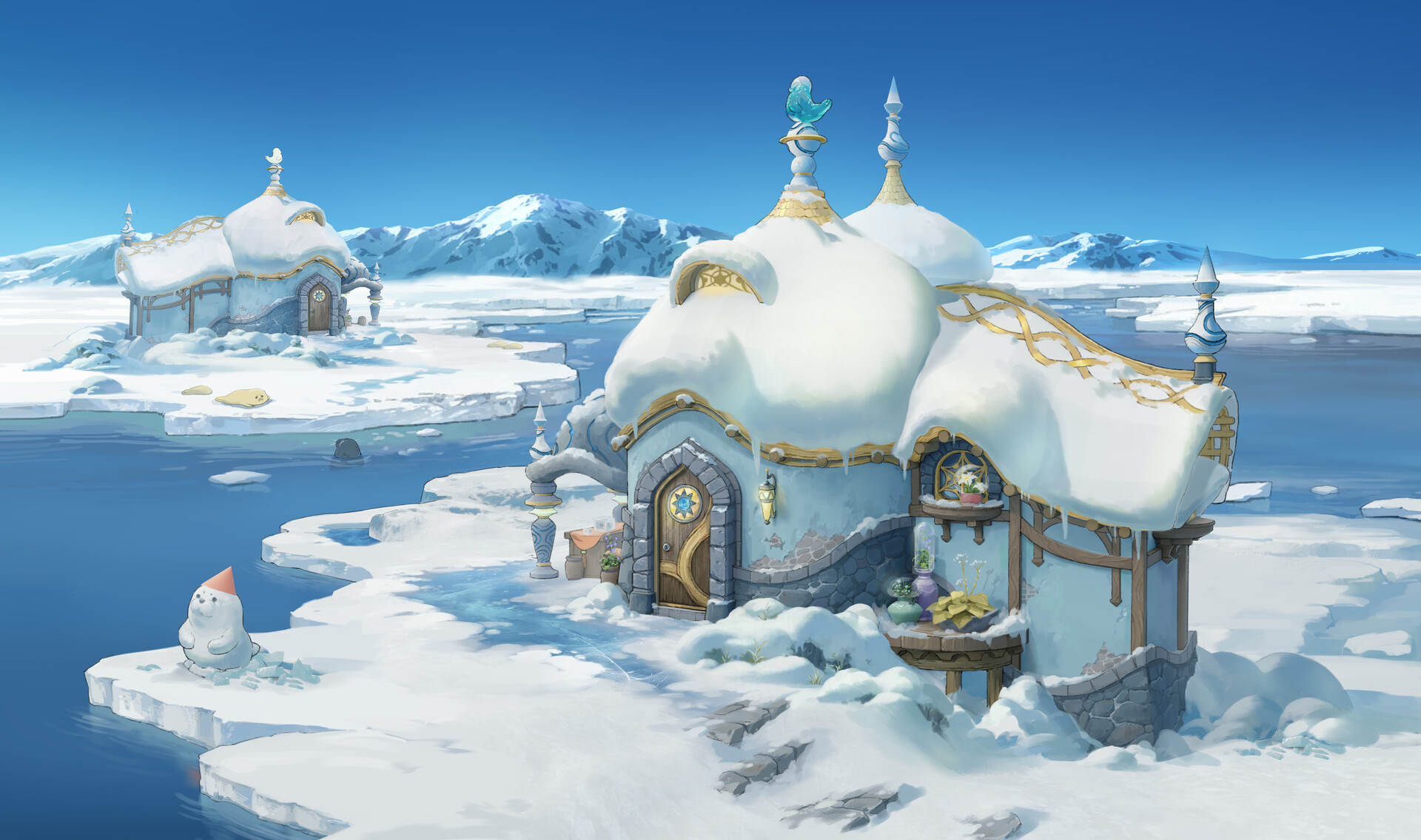 ArtStation - 海豹小屋~ ice house