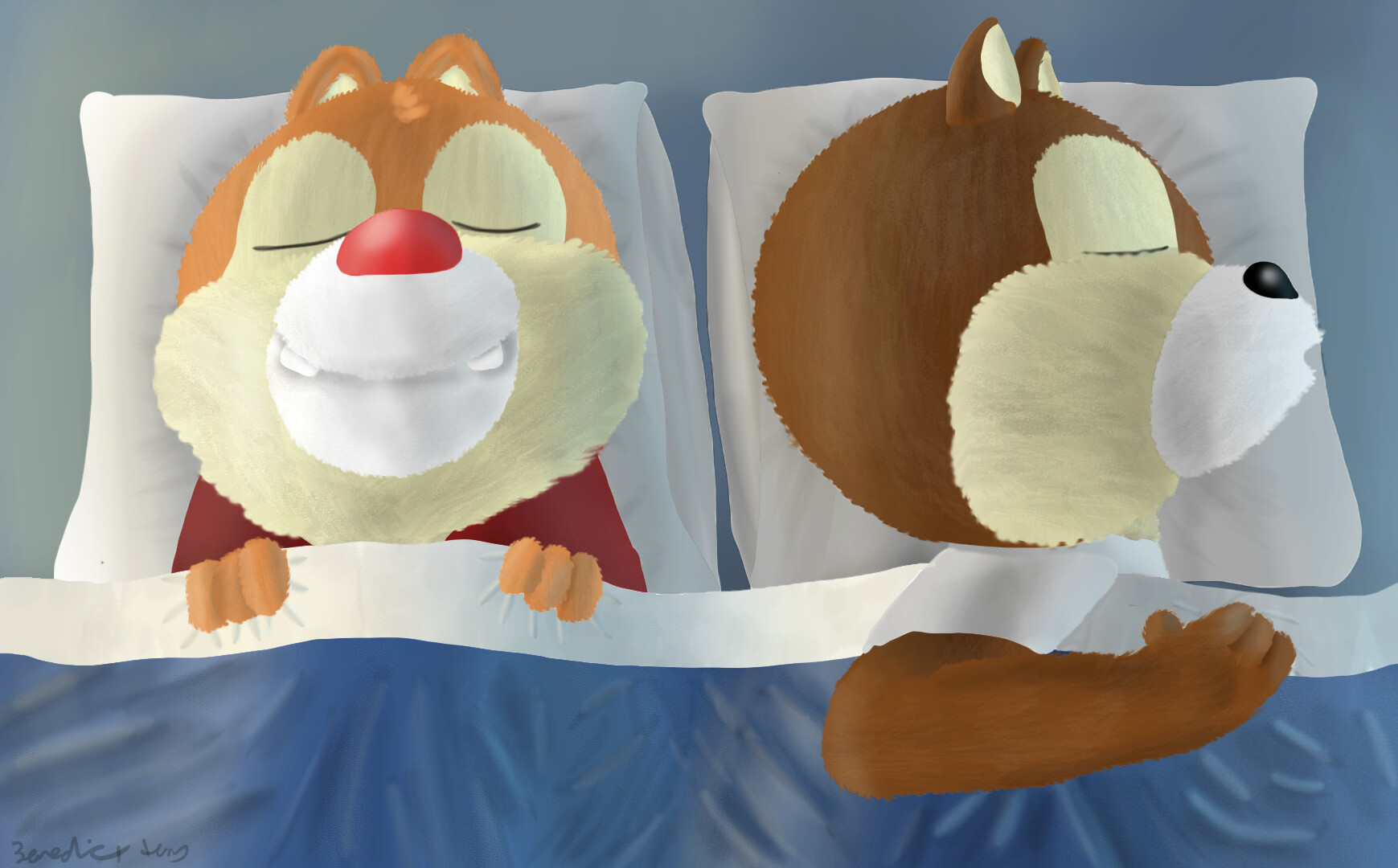 ArtStation - Sleepy Chipmunks