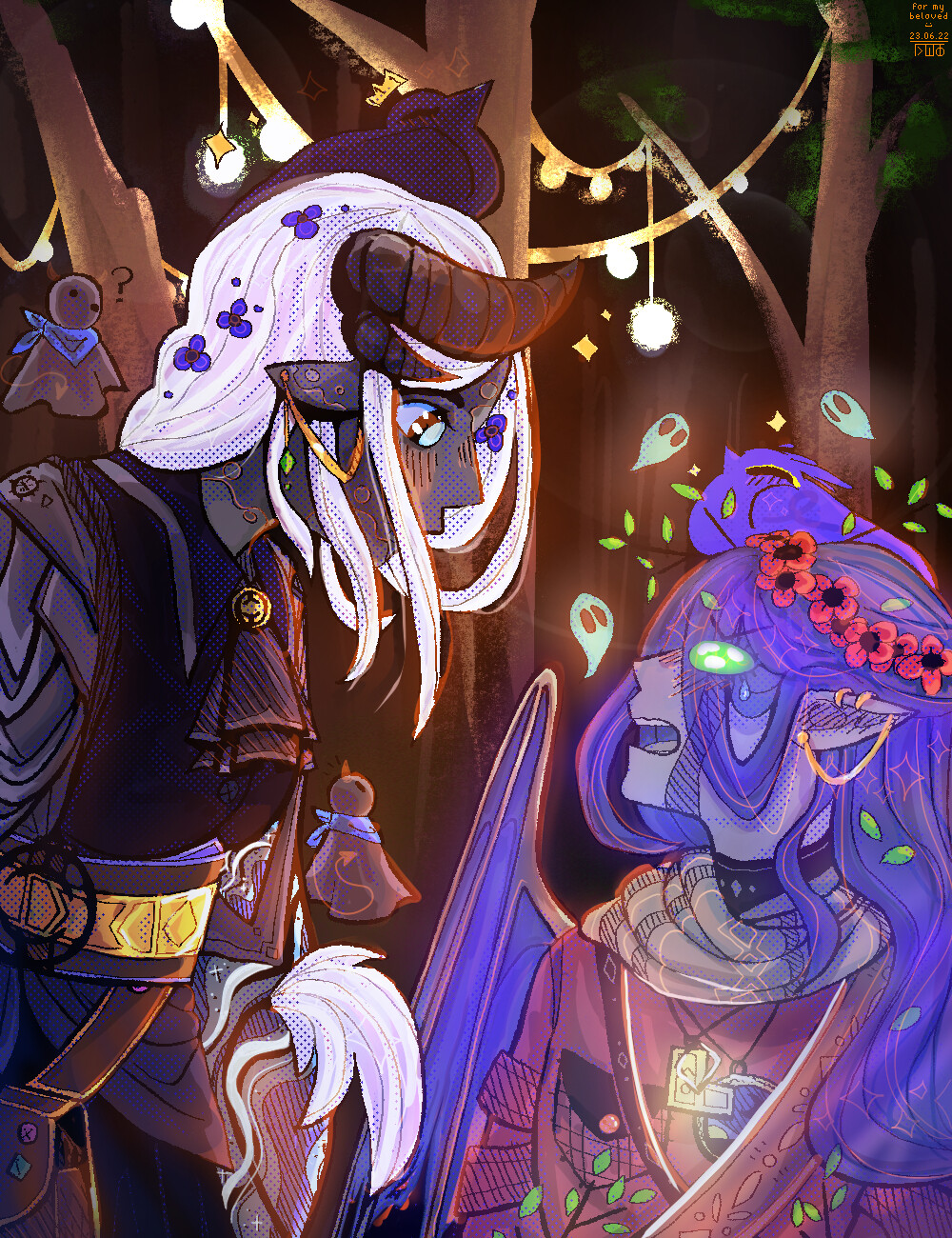 ArtStation - Yuki and Jay with both their birds