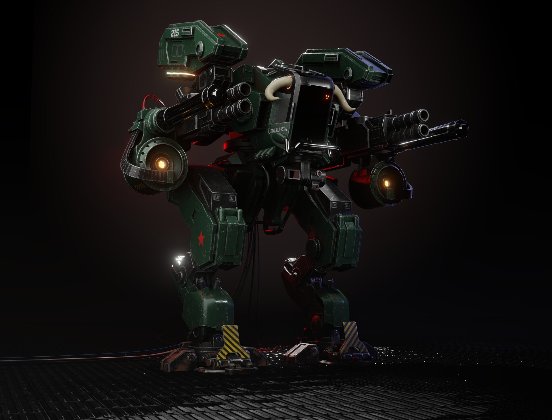 ArtStation - Mech - Gamedev Course by Kaino University