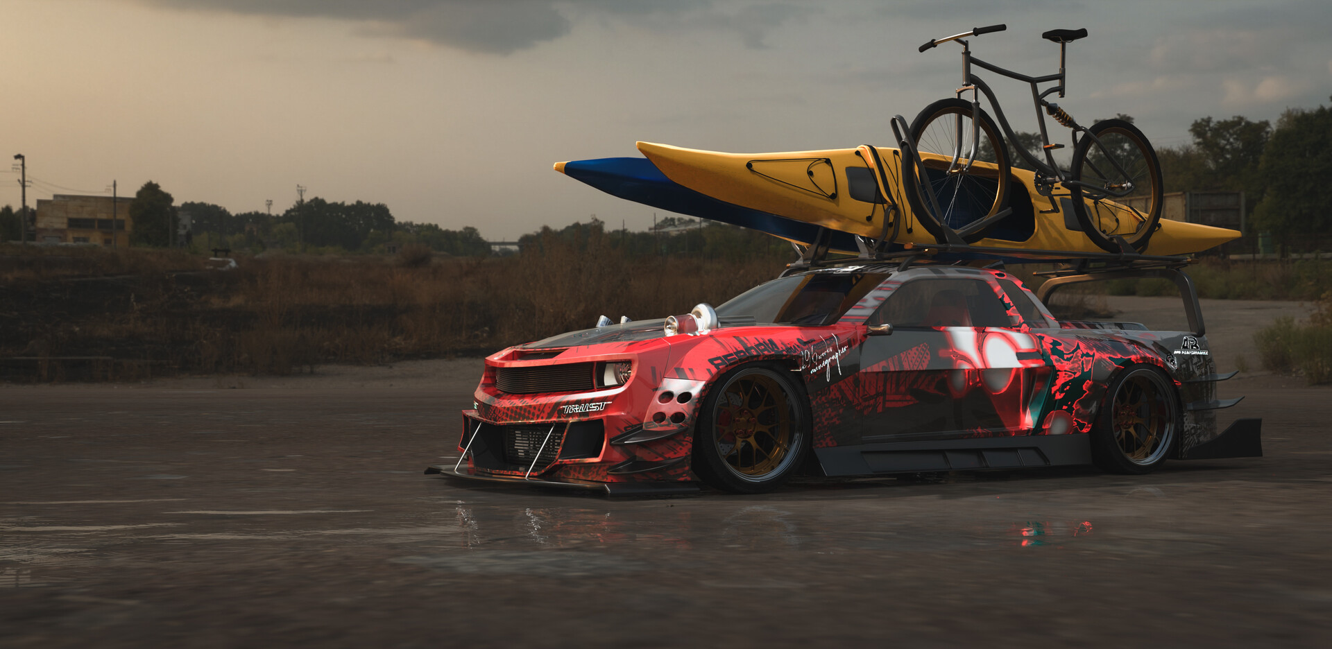 ArtStation - Camaro ute angryman