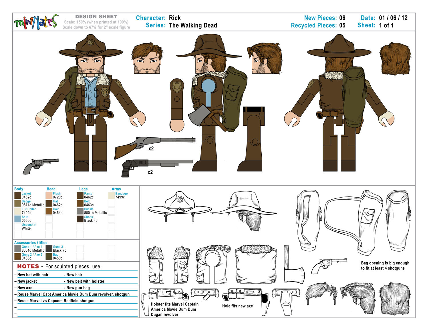 ArtStation - MINIMATES Control art sheet