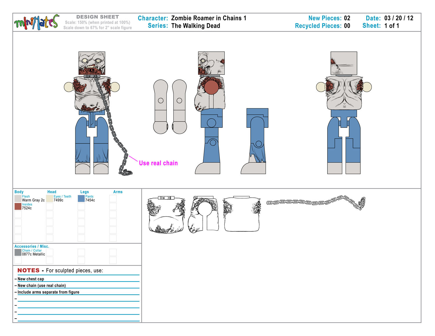 Yuri Timg - MINIMATES Control art sheet