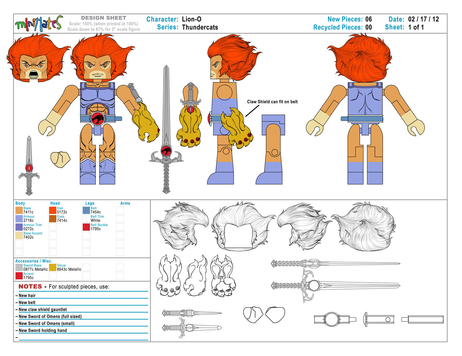 Yuri Timg - MINIMATES Control art sheet