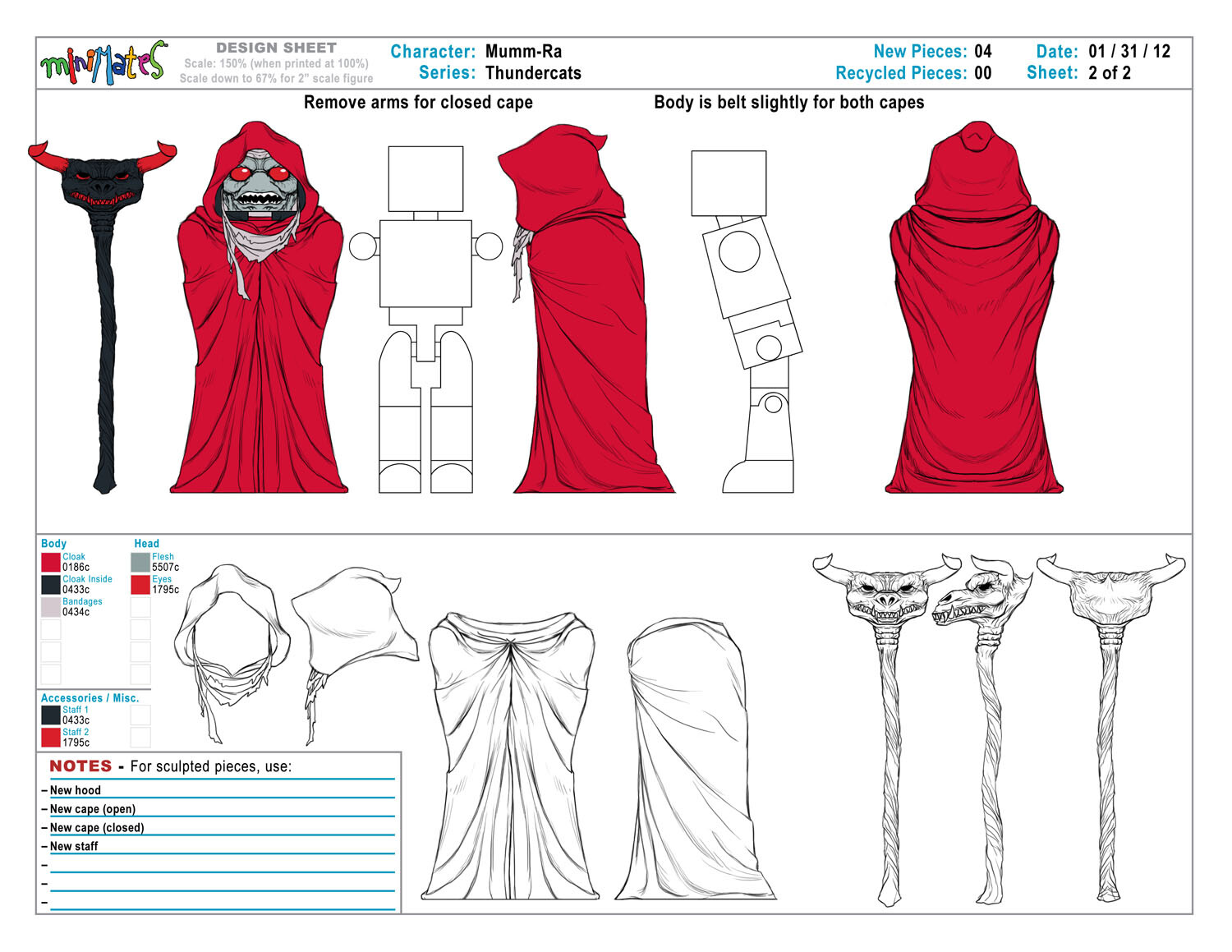 Yuri Timg - MINIMATES Control art sheet