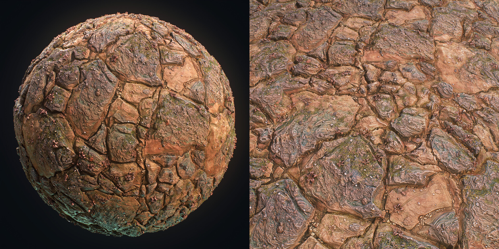 ArtStation - Stone ground material