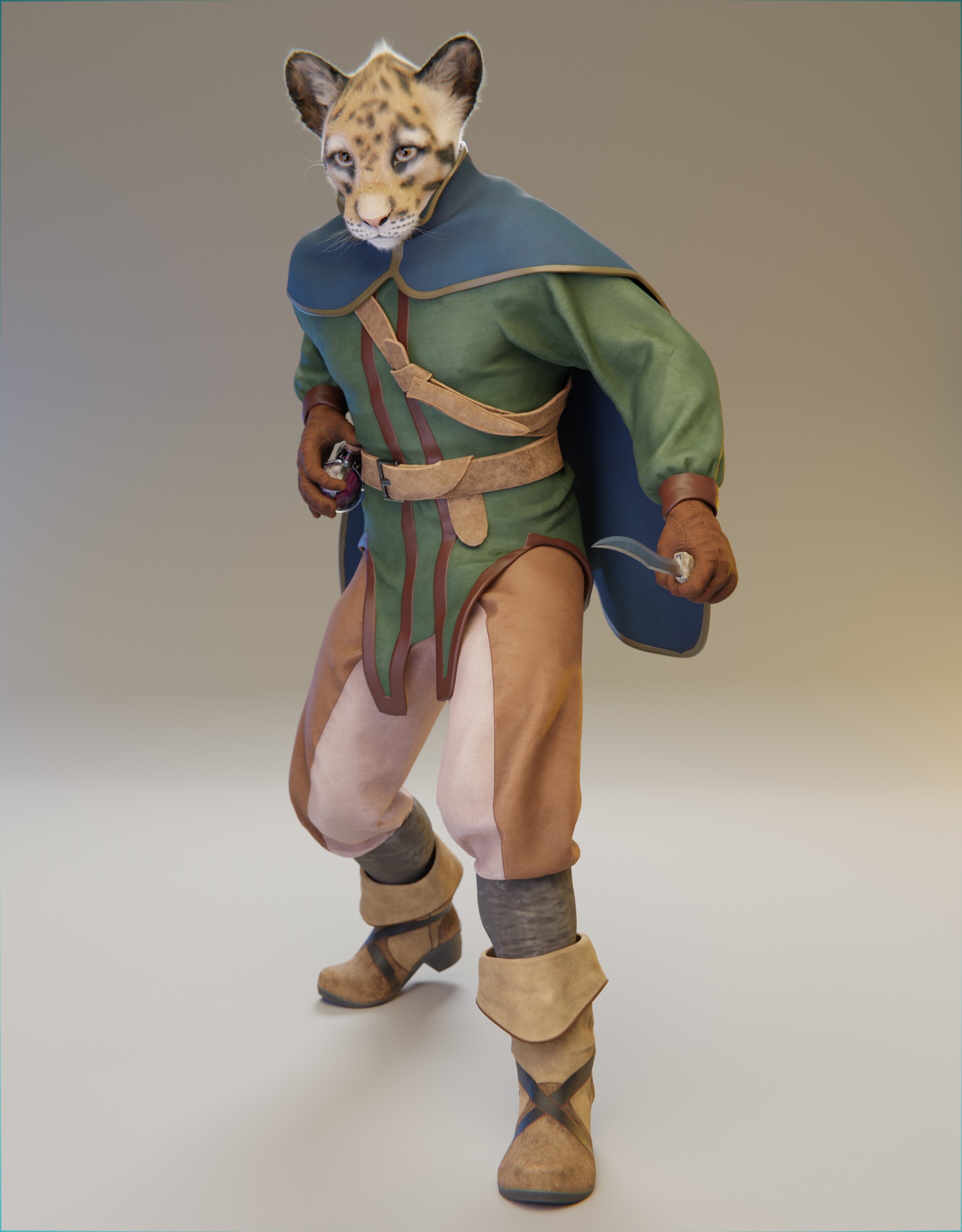 ArtStation - Clouded Leopard Lookdev Study