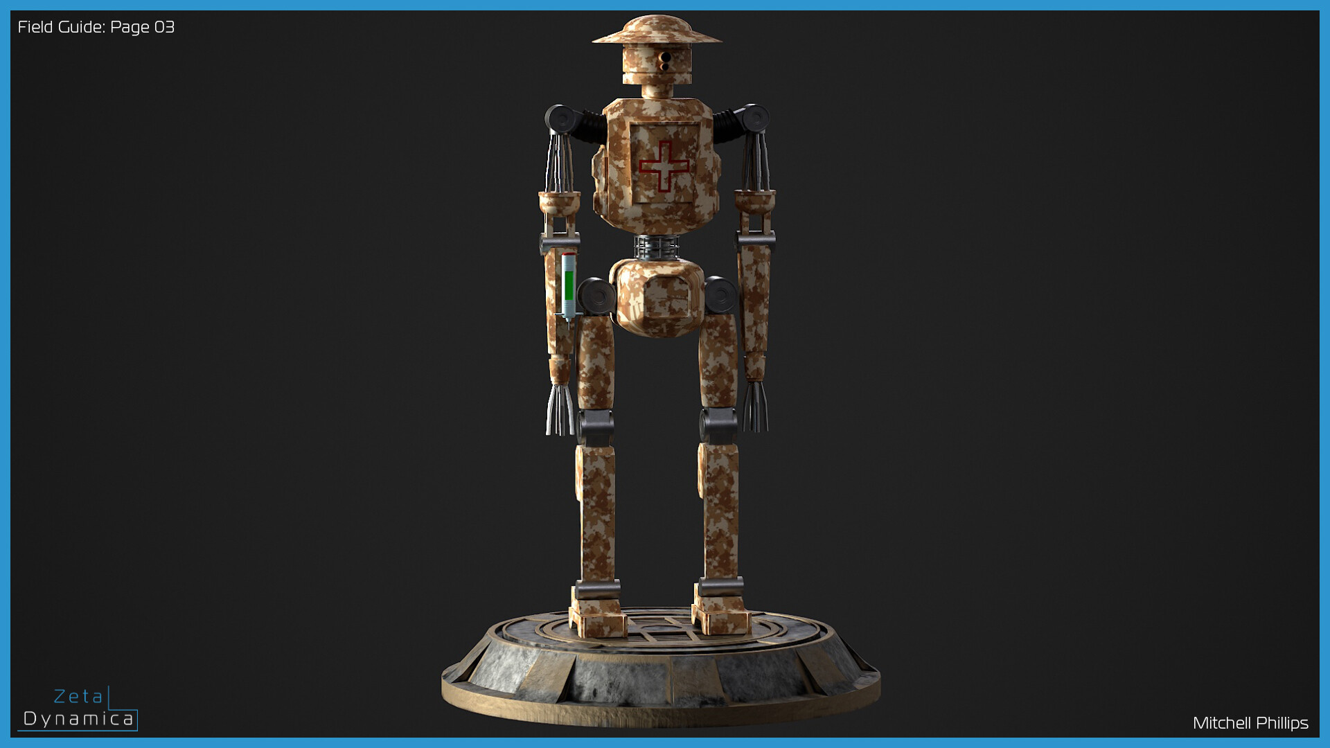 Mitch Phillips - Z-13 Savior Field Medic Robot | Hard Surface Robot Concept
