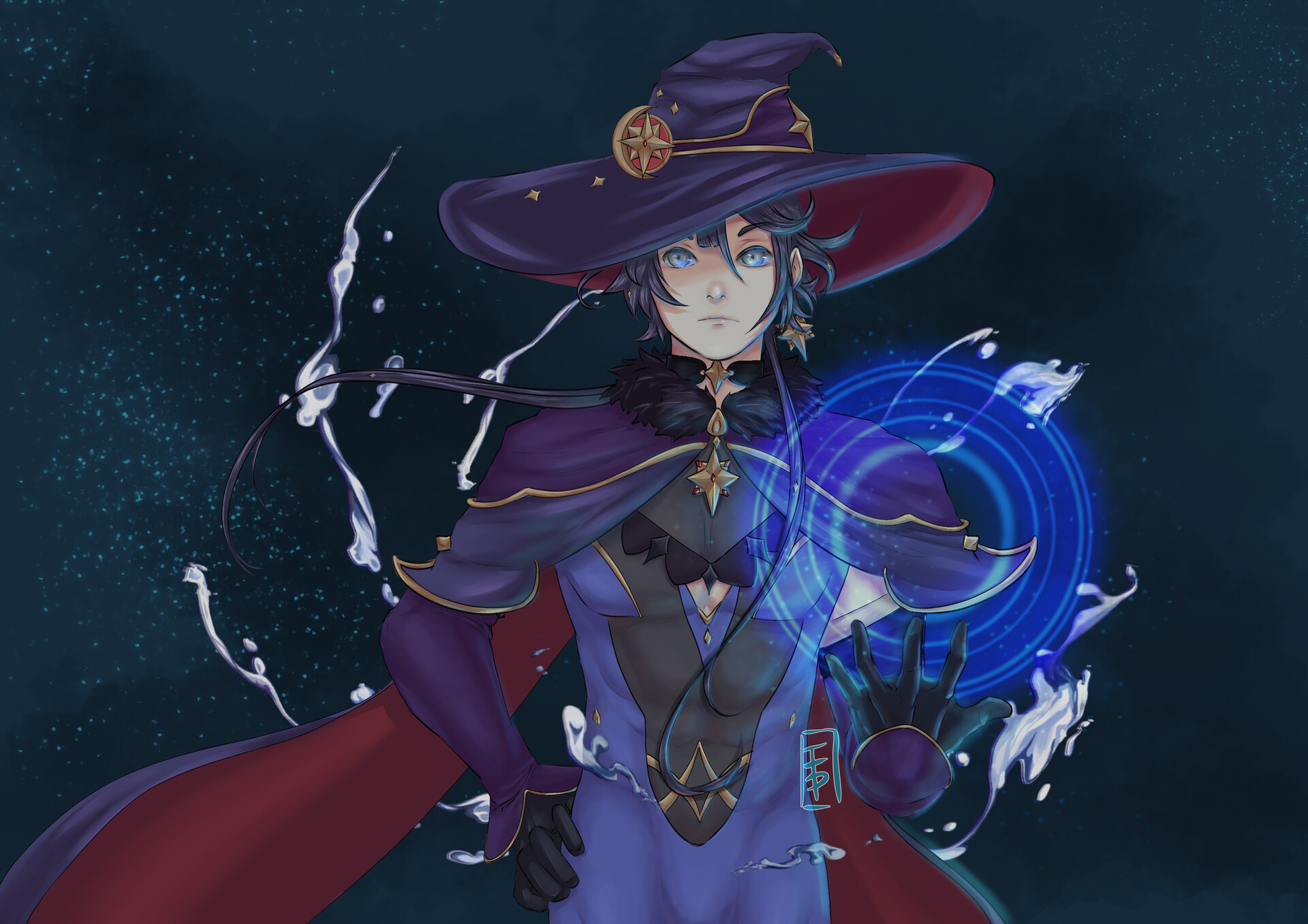 ArtStation - Genshin Impact Mona (male version)