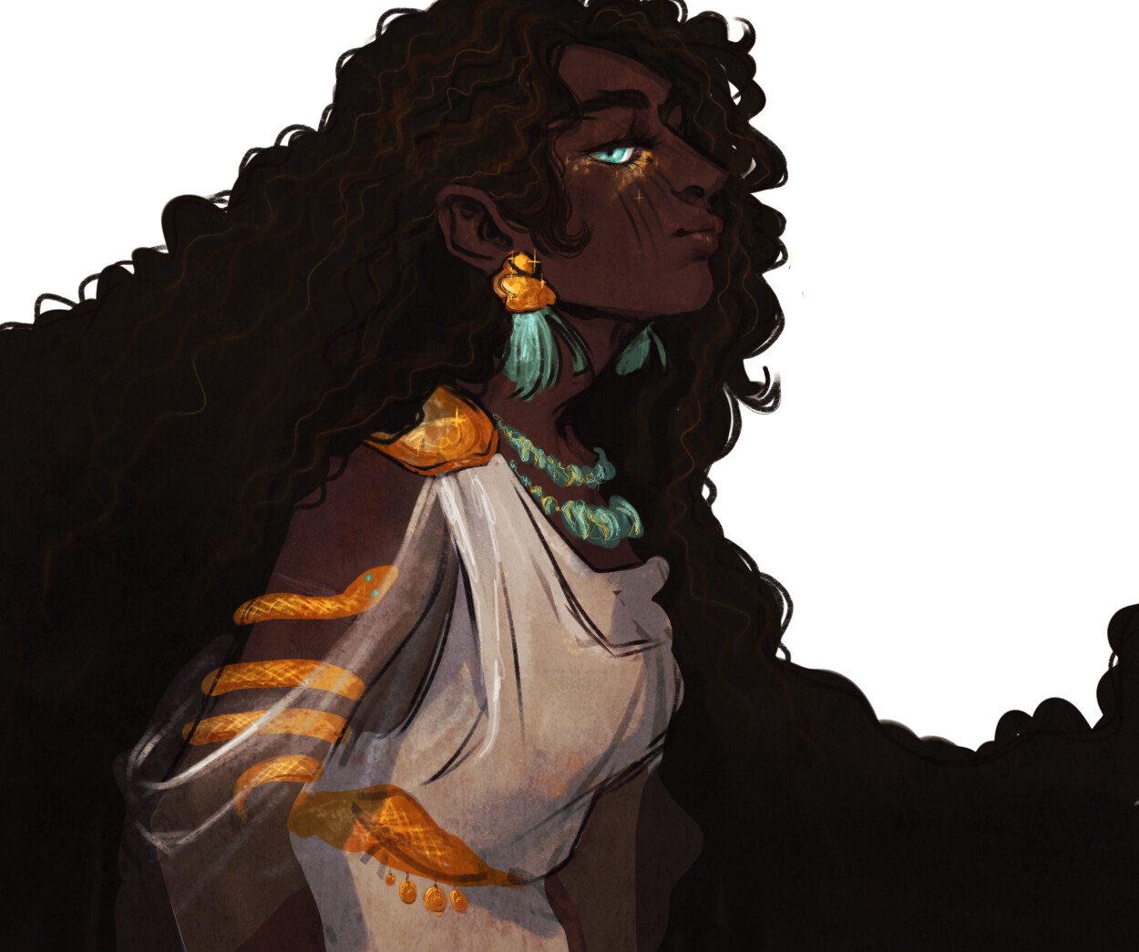 ArtStation - water goddess Yokshar