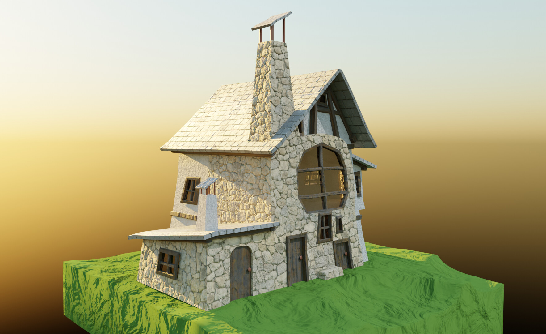 ArtStation - Stone house