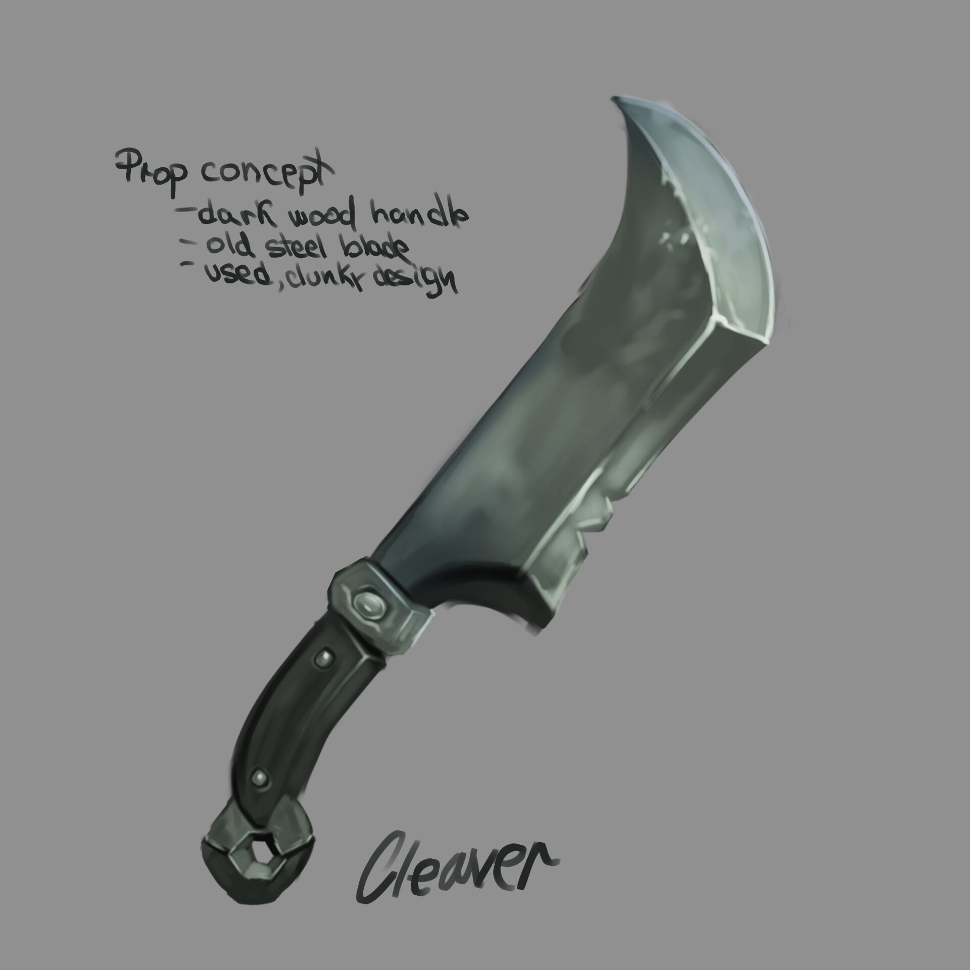 ArtStation - Cleaver - Game Asset Concept